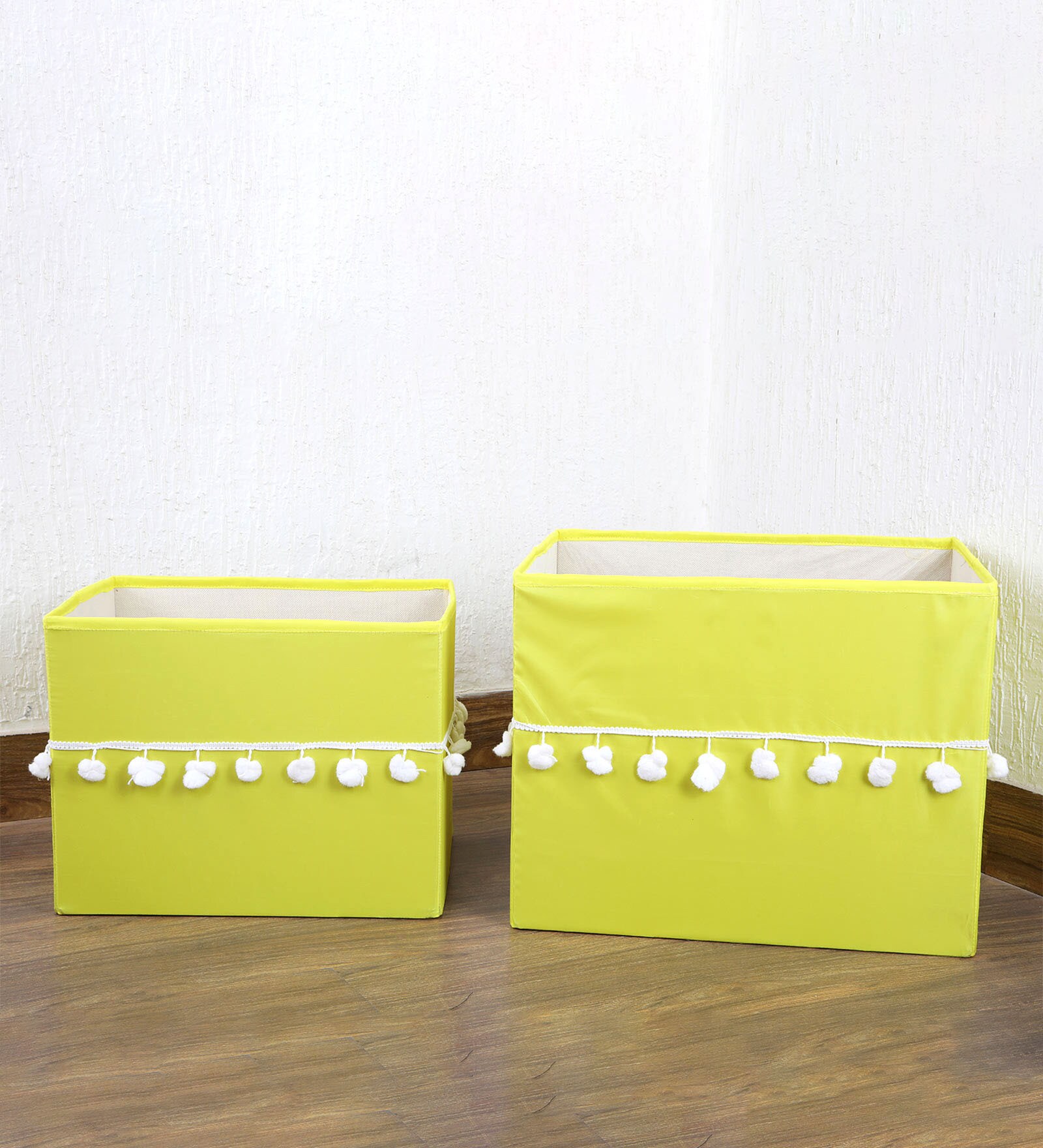 Buy 50 Ltr Nylon Wardrobe Box In Yellow (L: 13, W: 13, H: 16 Inches) By ...