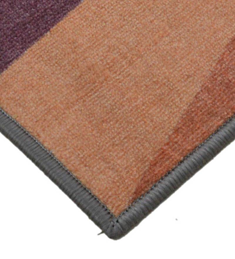 Buy Multicolor Nylon Abstract 4 x 6 Feet Machine Made Carpet by ...