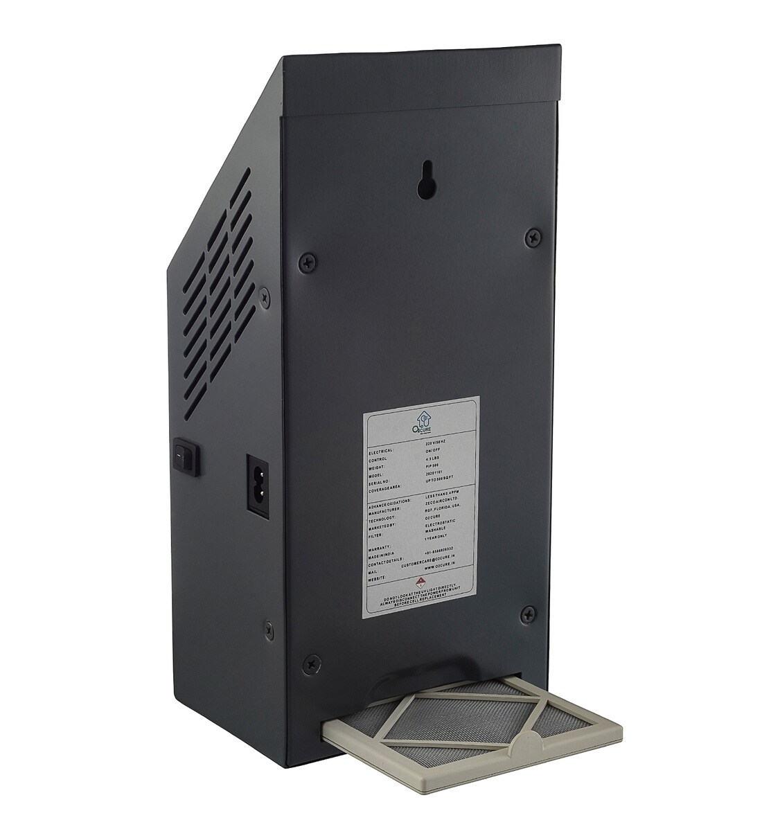 Buy O2Cure Plug & Play Air Purifier with PHI-Cell Technology (Grey ...