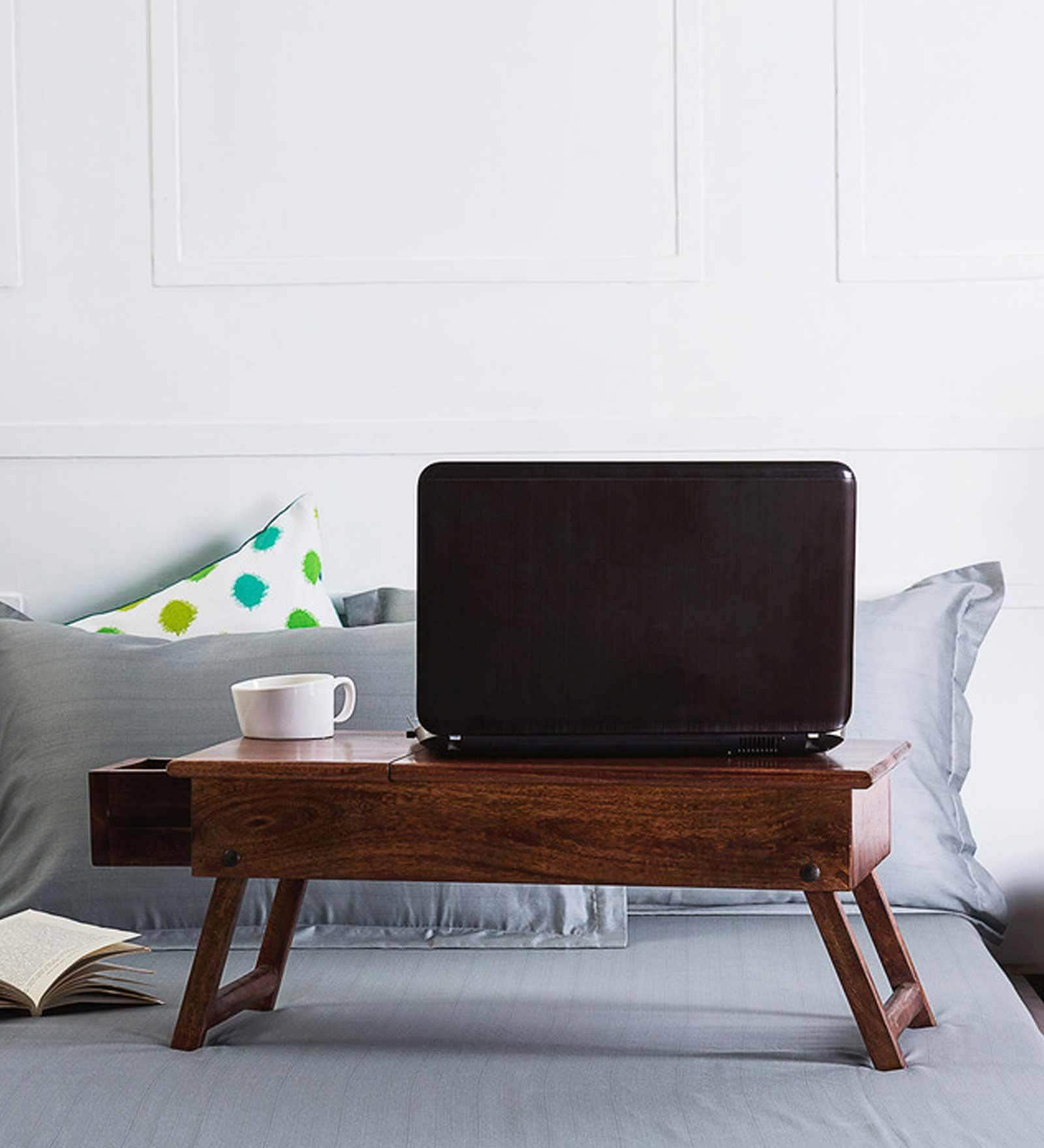 Buy Oakville Low Height Study Table in Provincial Teak Finish at 12% ...