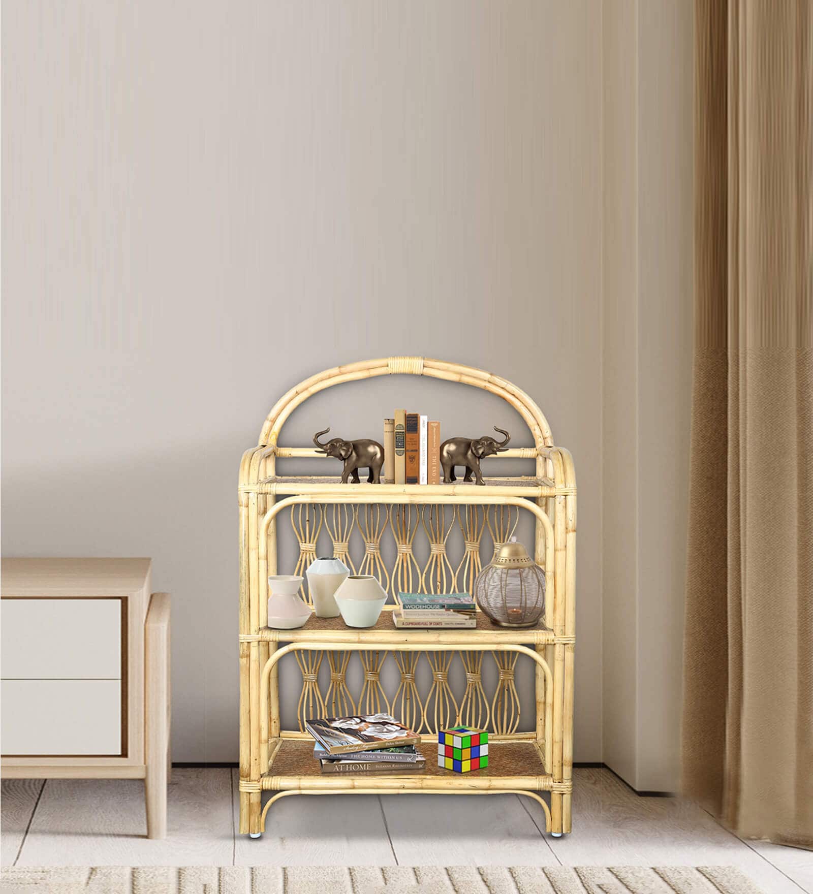 Buy Oasis Cane Bookshelf in Natural Finish at 10% OFF by Manaiya ...