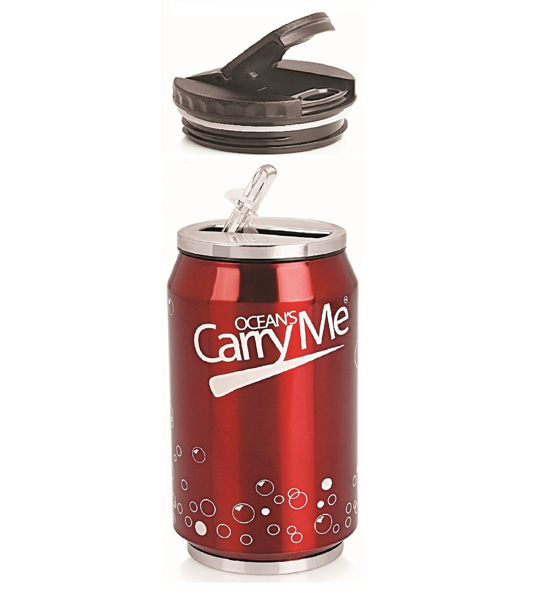 Buy CarryMe 330ml Red & Black Sipper at 39% OFF by Ocean | Pepperfry