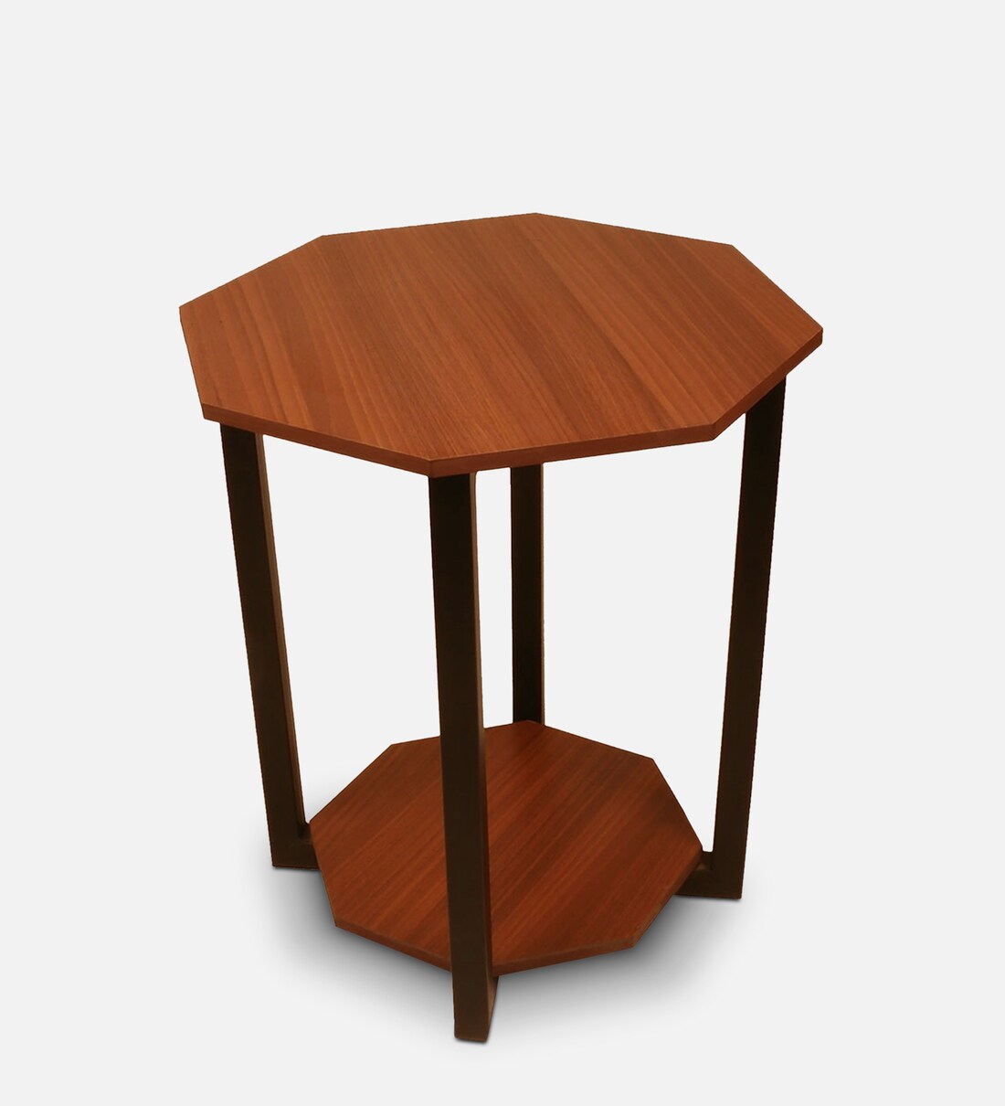 Buy Octagonal End Table in Brown Finish Online - Contemporary End ...