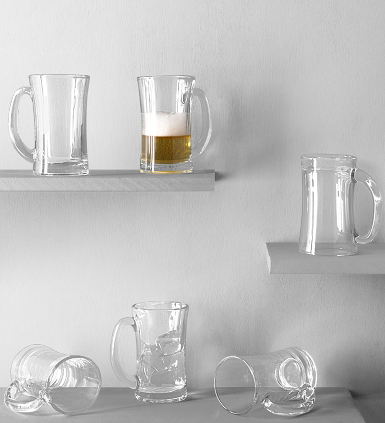 Buy Ocean Lugano Glass 330 ML Beer Mugs - Set of 6 Online - Beer Mugs ...