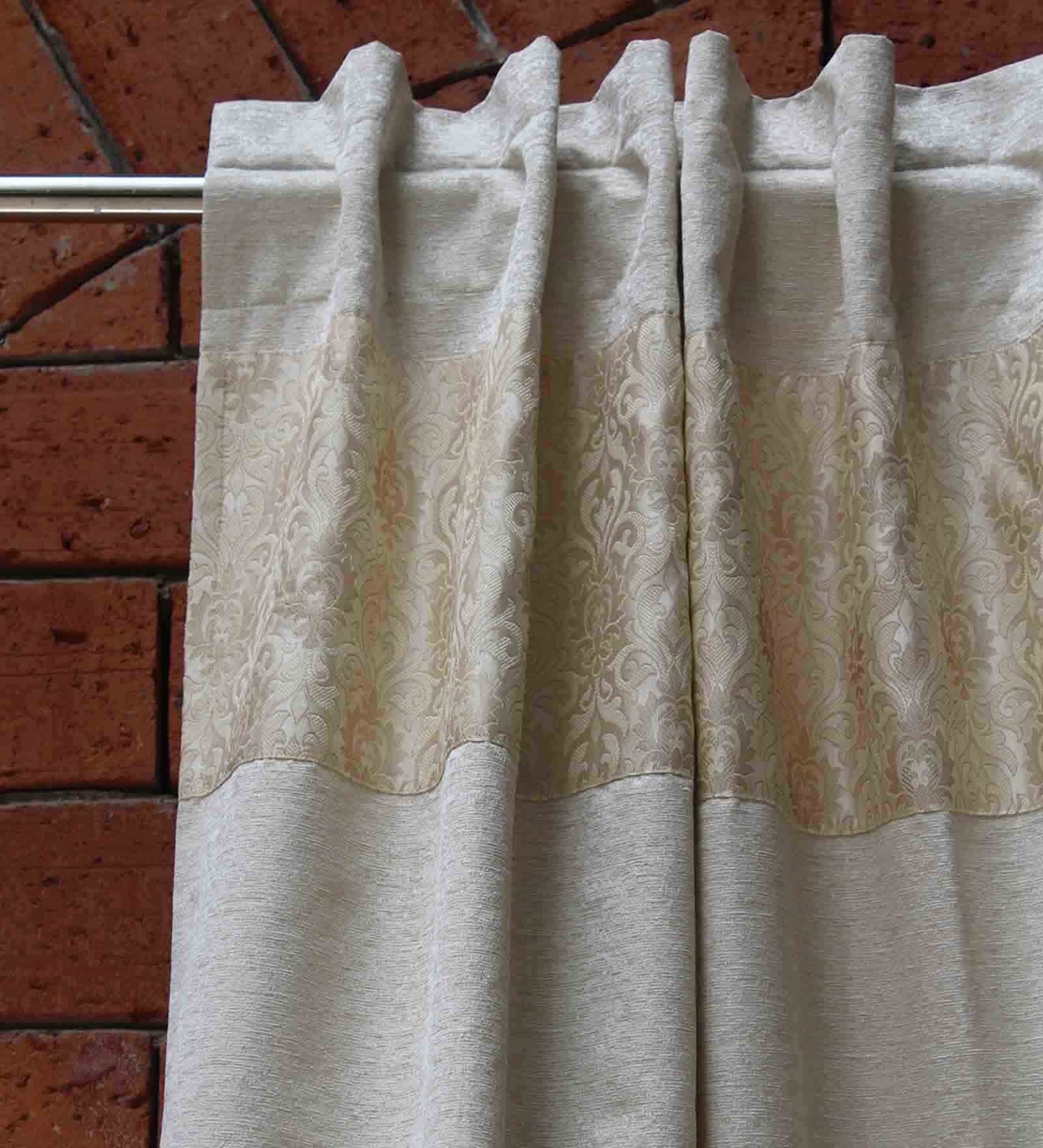 Buy Off White Polyester Traditional 7.5Ft Blackout Rod Pocket 1 Pc Door ...