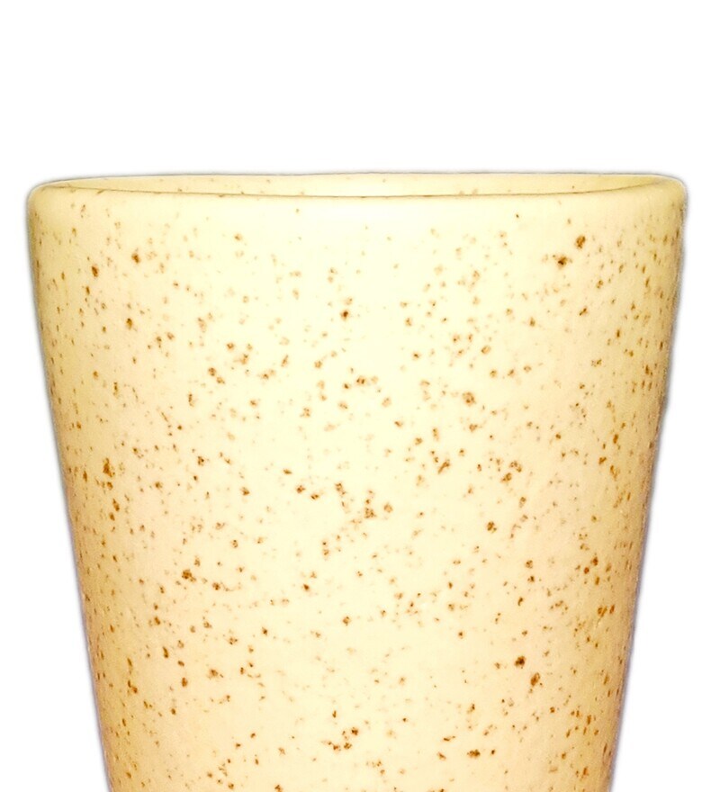 Buy Off White Ceramic Planter By Rethink and revive Online - Desk Pots ...