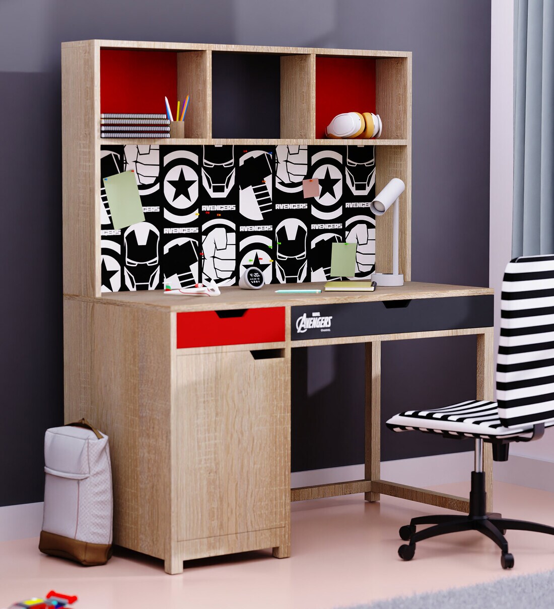 Buy Old Timer Avengers Kids Study Table in Oak Finish at 30% OFF by ...