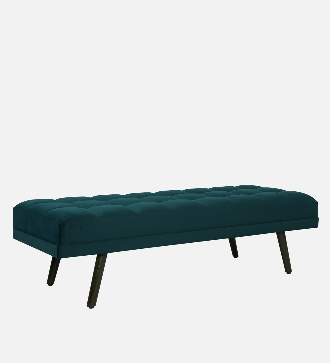 Buy Olympia Velvet Bench in Teal Blue Colour by Vittoria Online ...