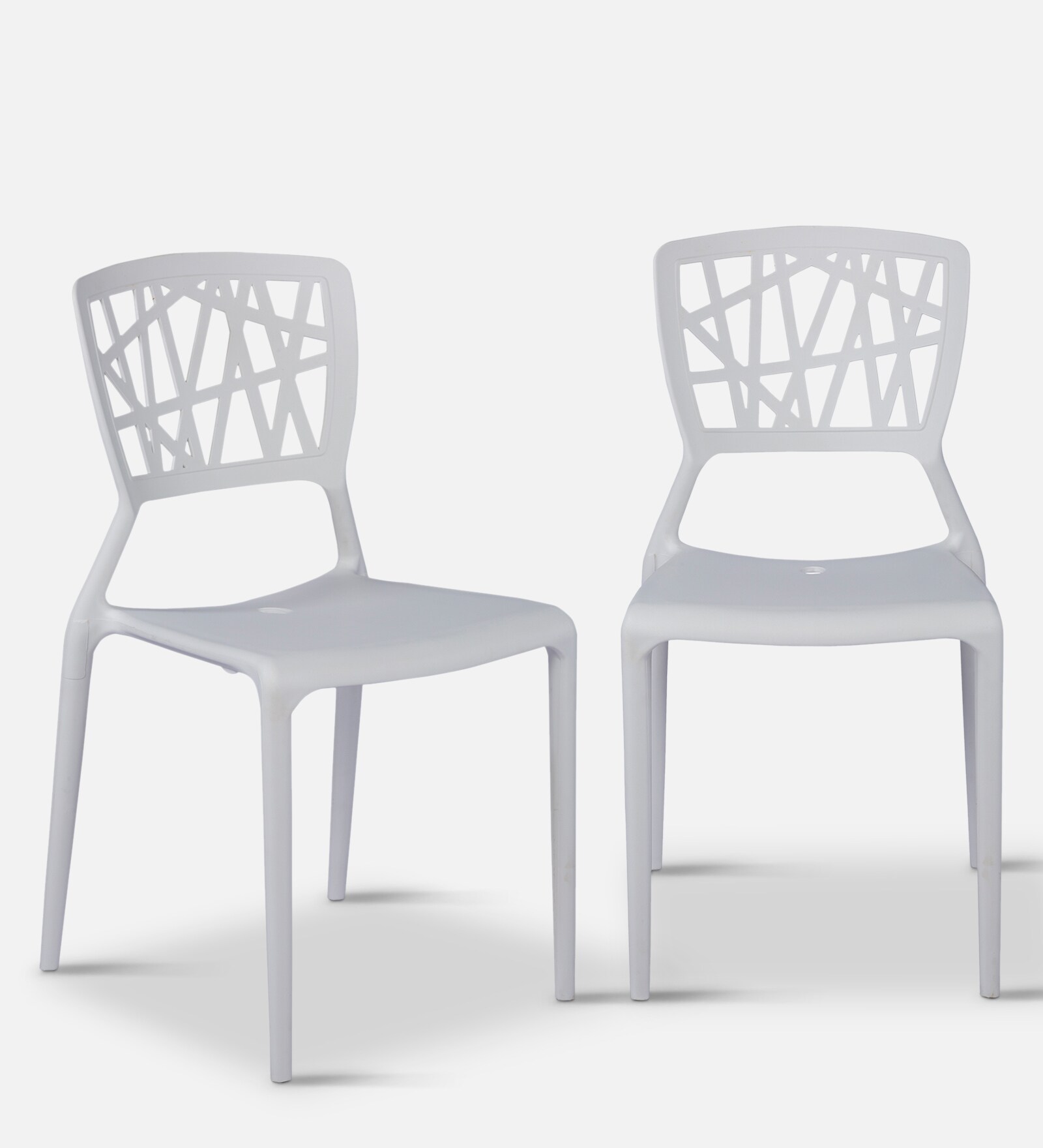 Buy Ola Cafe Chair in White Colour at 13% OFF by Decorative | Pepperfry