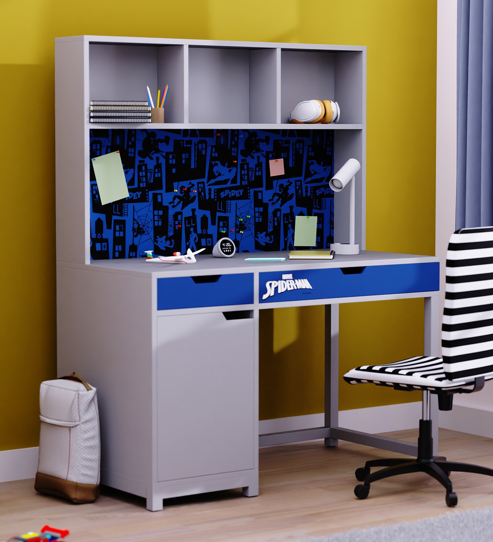 Buy Old Timer Spiderman Kids Study Table in Grey Colour at 29% OFF by ...