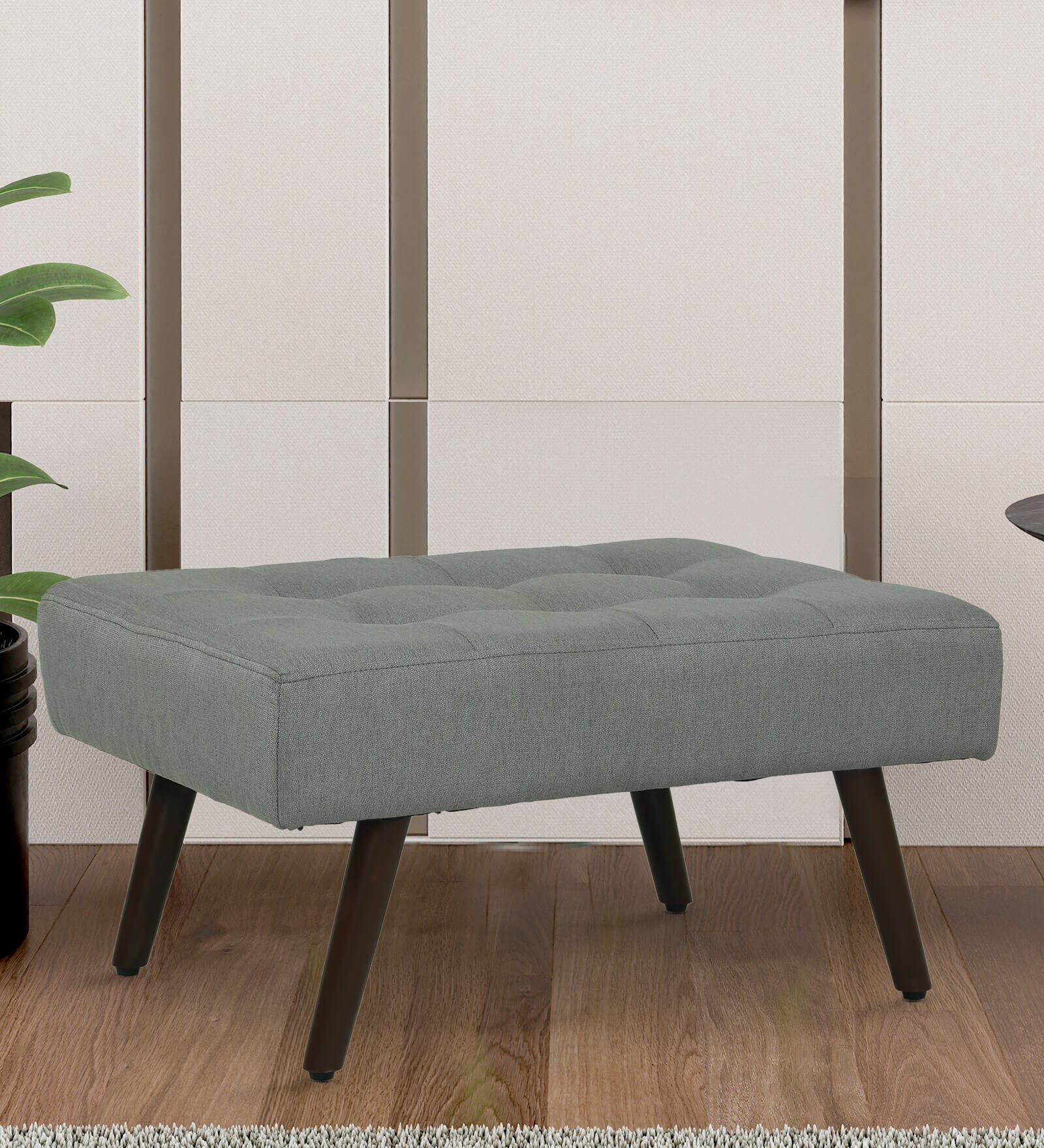 Buy Olympia Fabric Bench in Steel Grey Colour at 31% OFF by Casacraft ...
