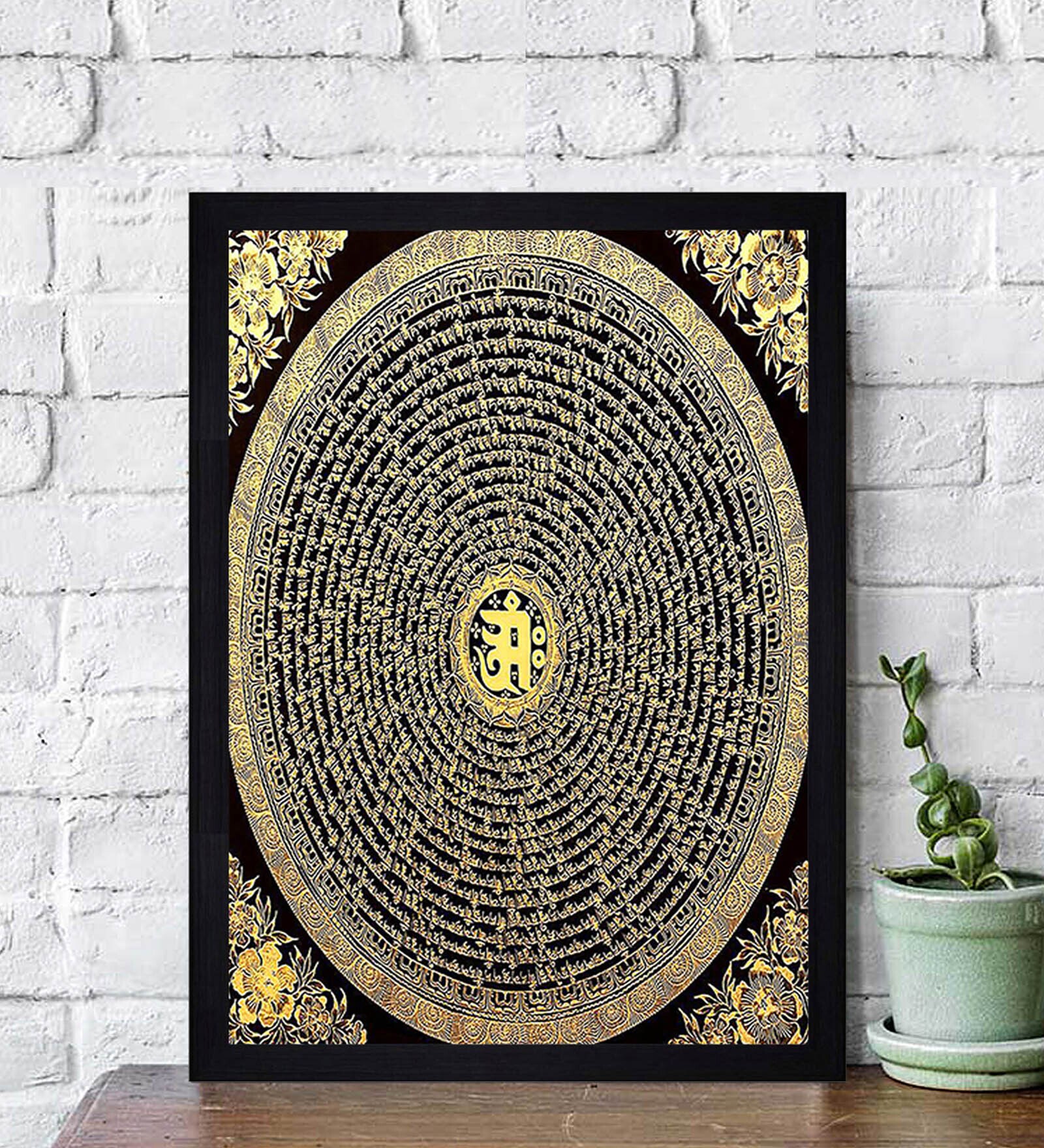 Buy Om Mantra Texture Paper Framed Art Print by Cheque Decor at 17% OFF ...