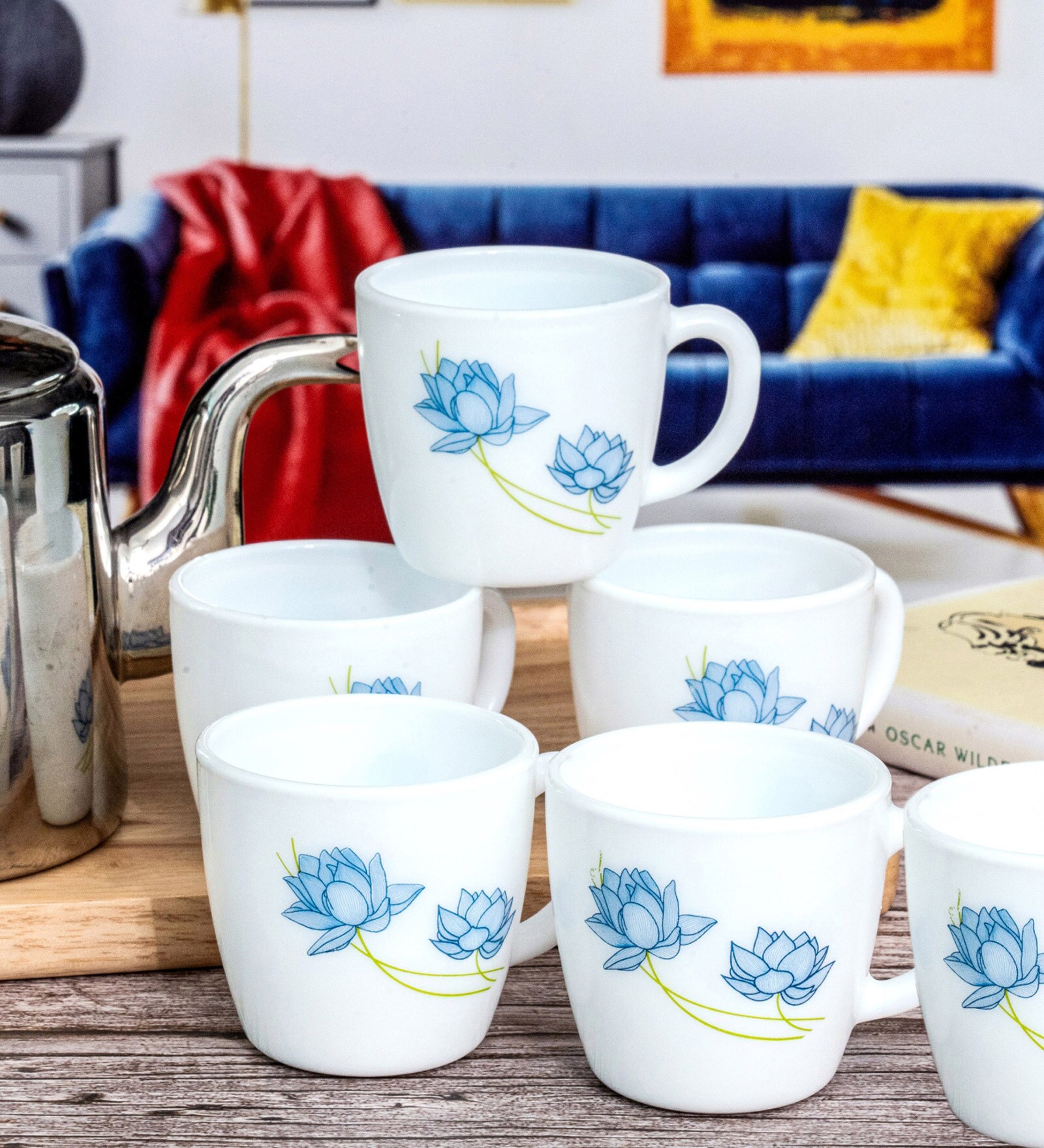 Buy Opal Glass 6pcs Tea/Coffee Mug Set at 6% OFF by Cello | Pepperfry