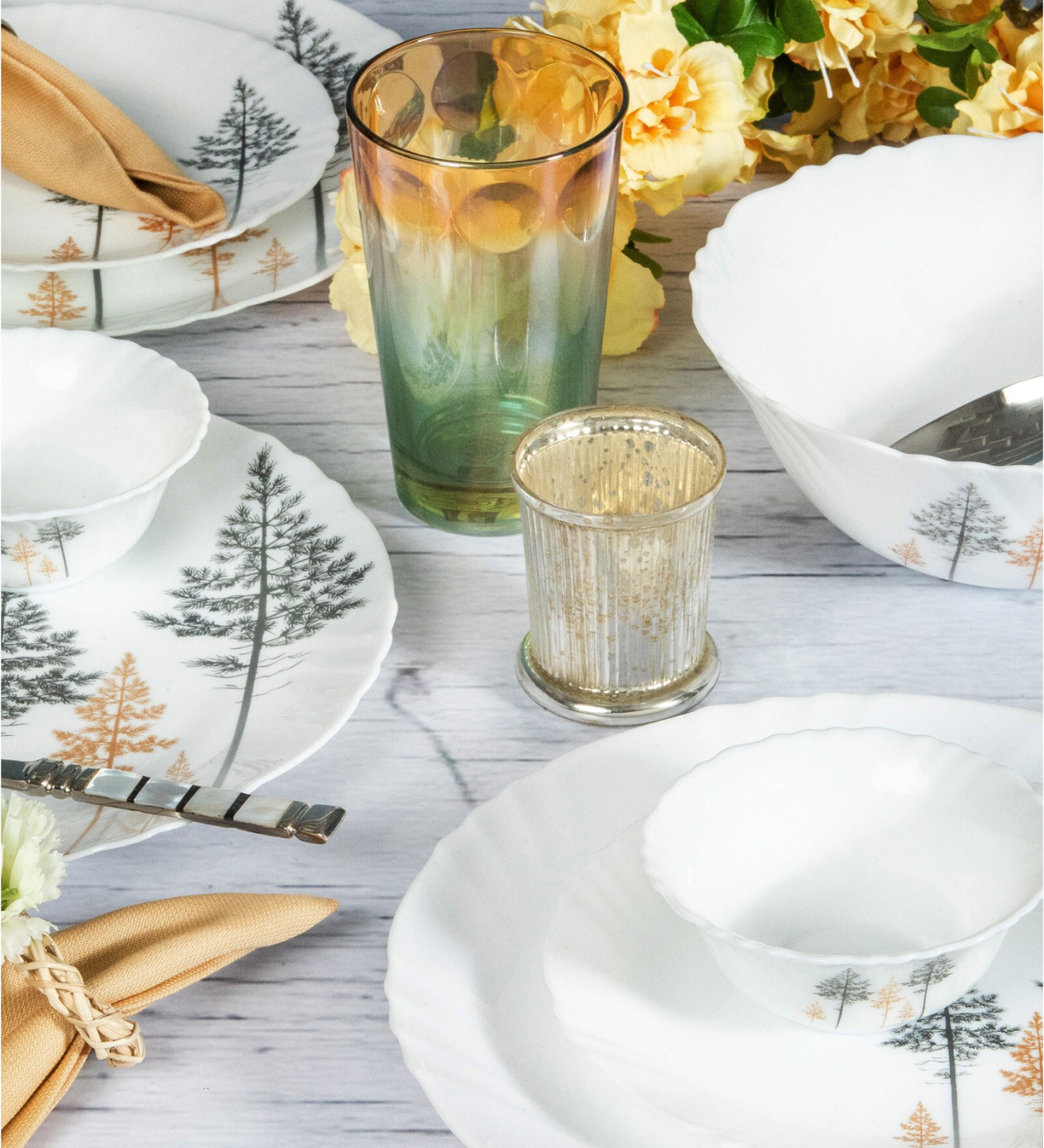 Buy Opalware Imperial Dinner Set (set of 19pcs) at 17% OFF by Cello ...