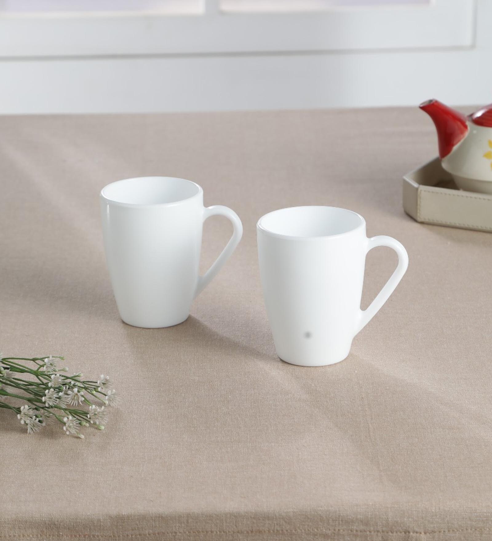 Buy White Opalware 320ml (Set of 6) Coffee Mug at 25% OFF by Bormioli Rocco | Pepperfry