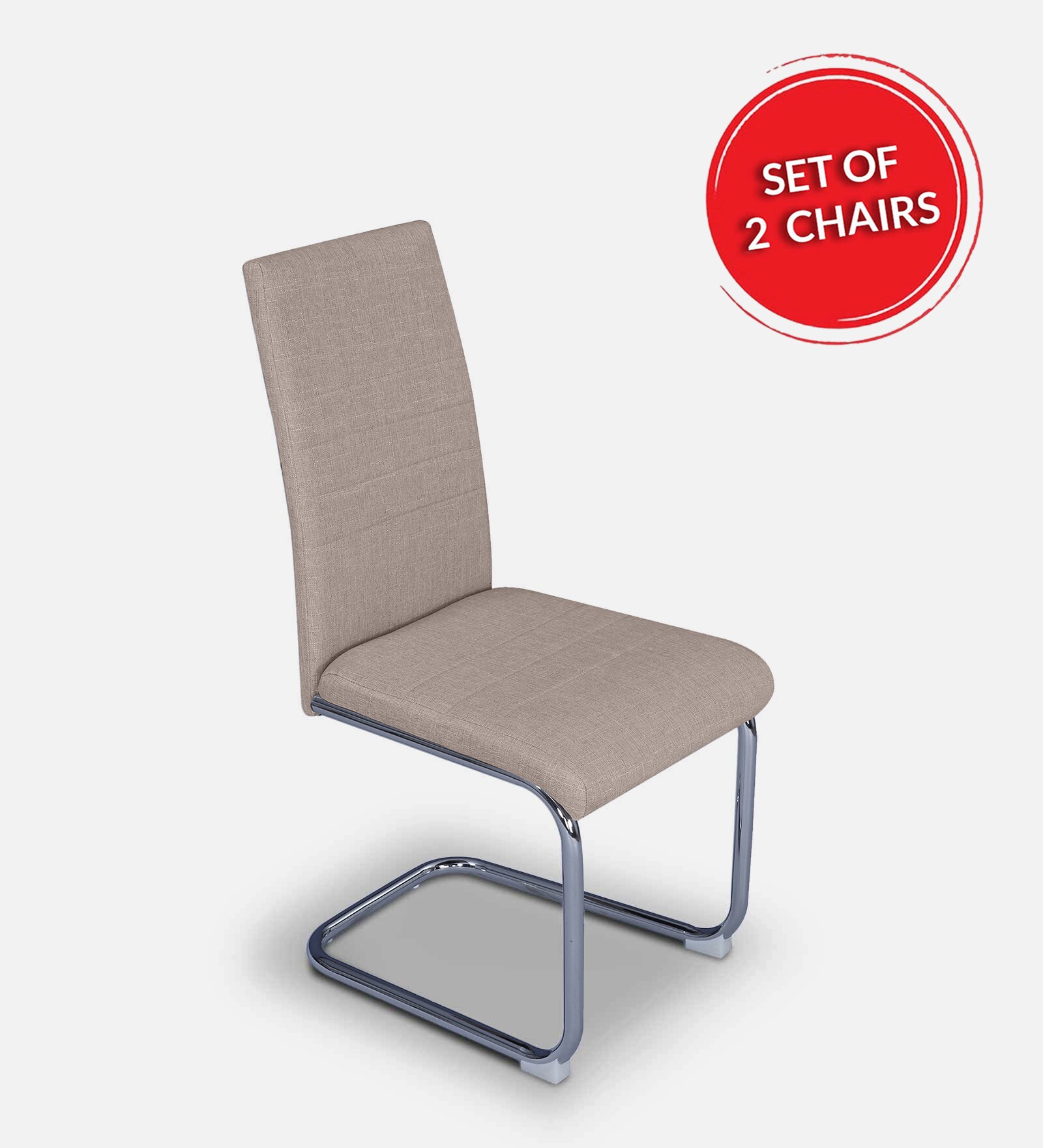 Buy Opera Dining Chair Set of 2 in Beige Colour at 72% OFF by HomeTown ...