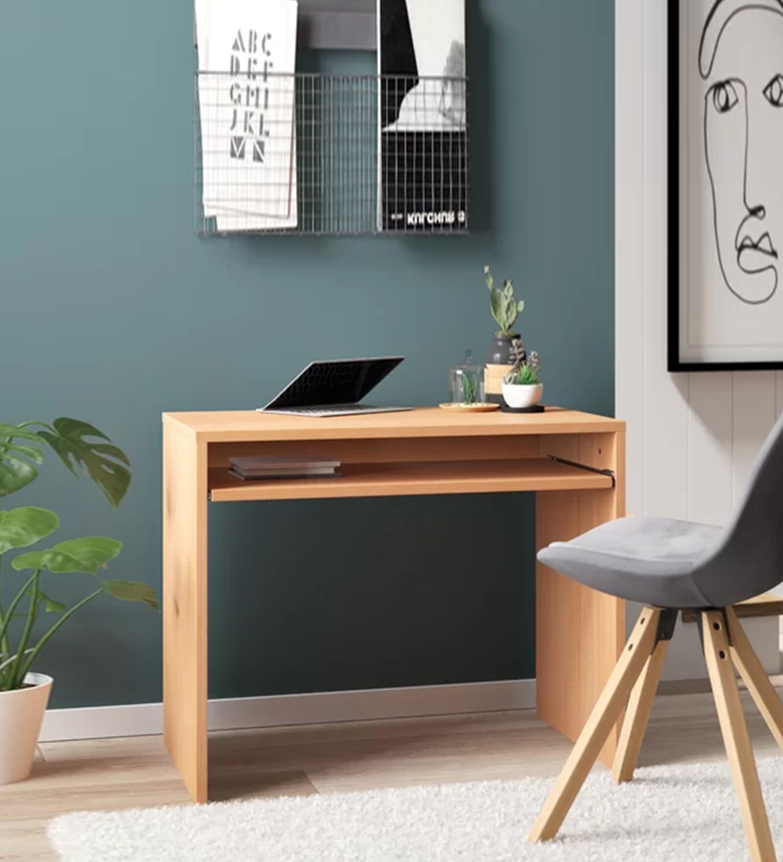 Buy Optima Computer Table in Bavarian Beech Finish at 50% OFF by ...