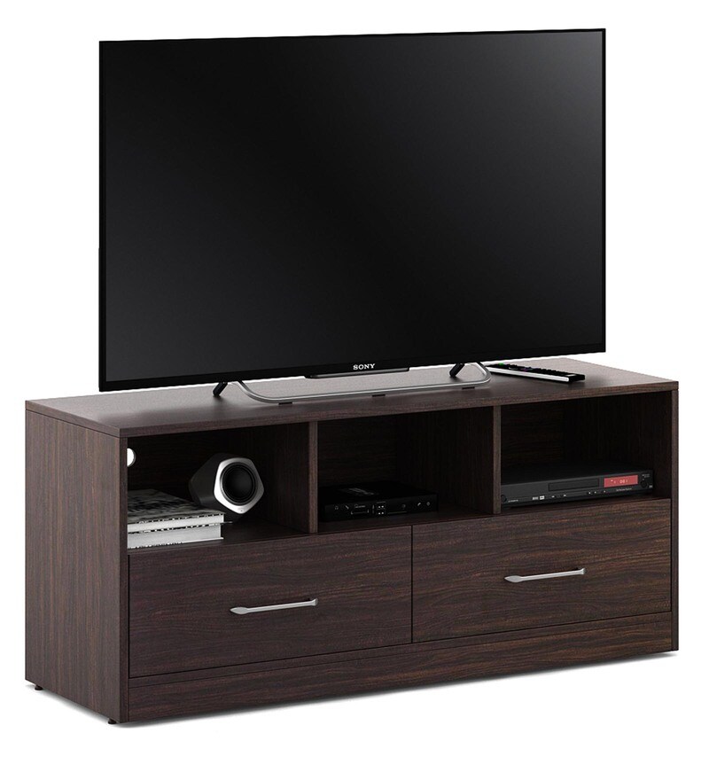 Buy Oplux TV Console for TVs in Choco Walnut Finish for TVs up to 48 ...