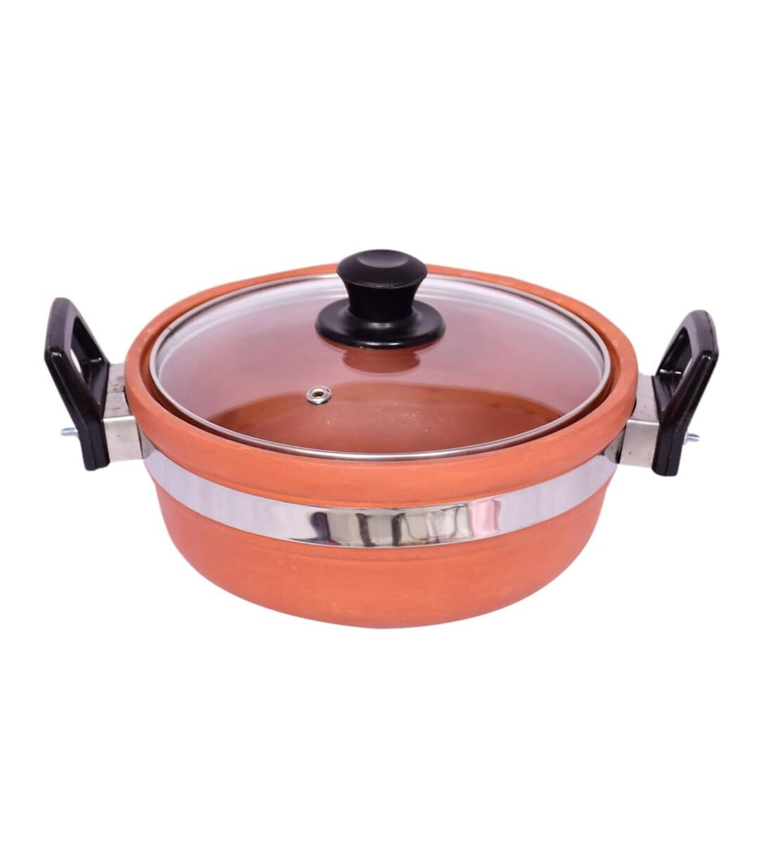 Buy Earthenware Induction Base 1 Ltr - 3 Ltr Bhagona By All Desi at 13% ...
