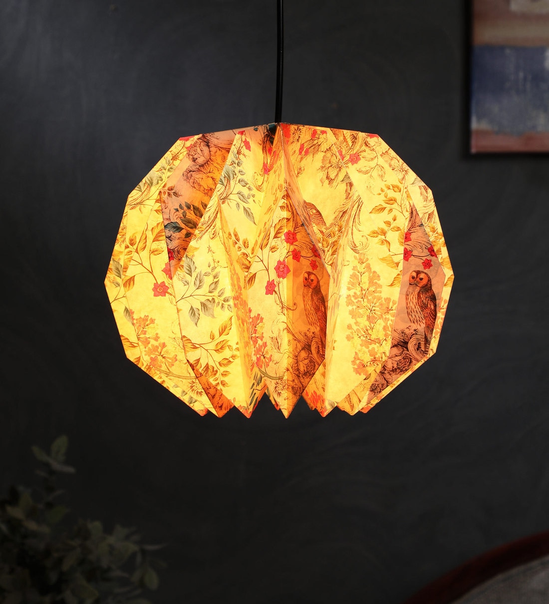 Buy Orange Paper Decorative Hanging Lights by India Circus by Krsnaa ...