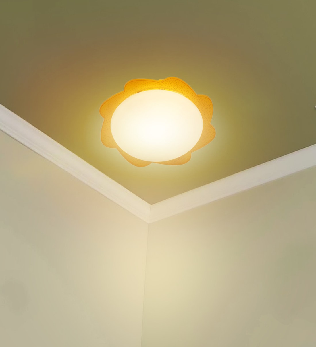 Buy Orange Pvc Stylish Flush Mount at 44% OFF by DecorativeRay | Pepperfry