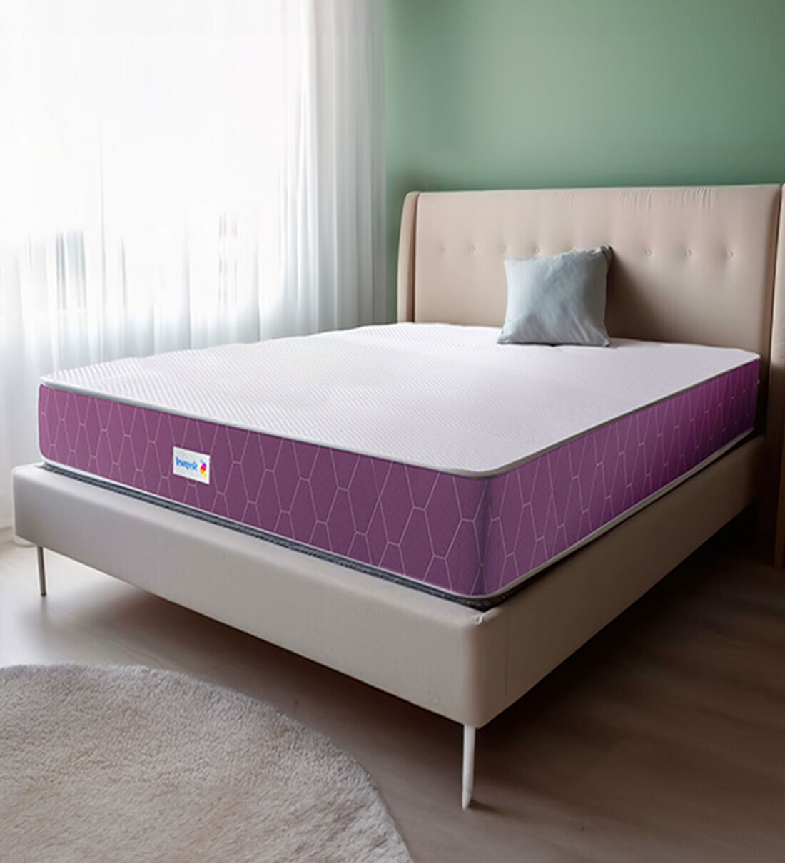 Buy Ortho 6 Inch PU & HR Foam With Neem Fresche Technology Mattress In ...
