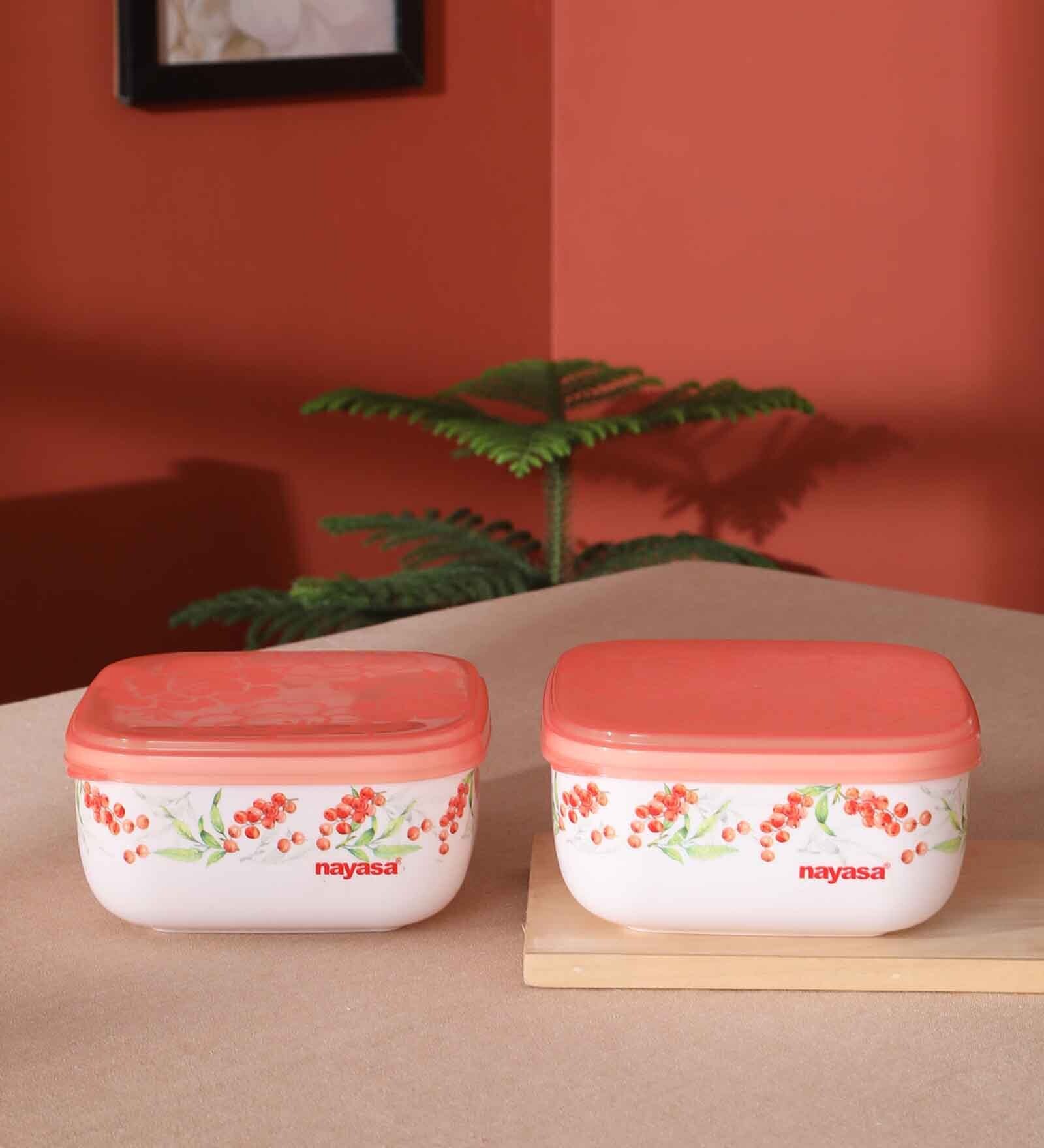 Buy Orange Athena Plastic Container (Set of 2) at 26% OFF by Nayasa ...