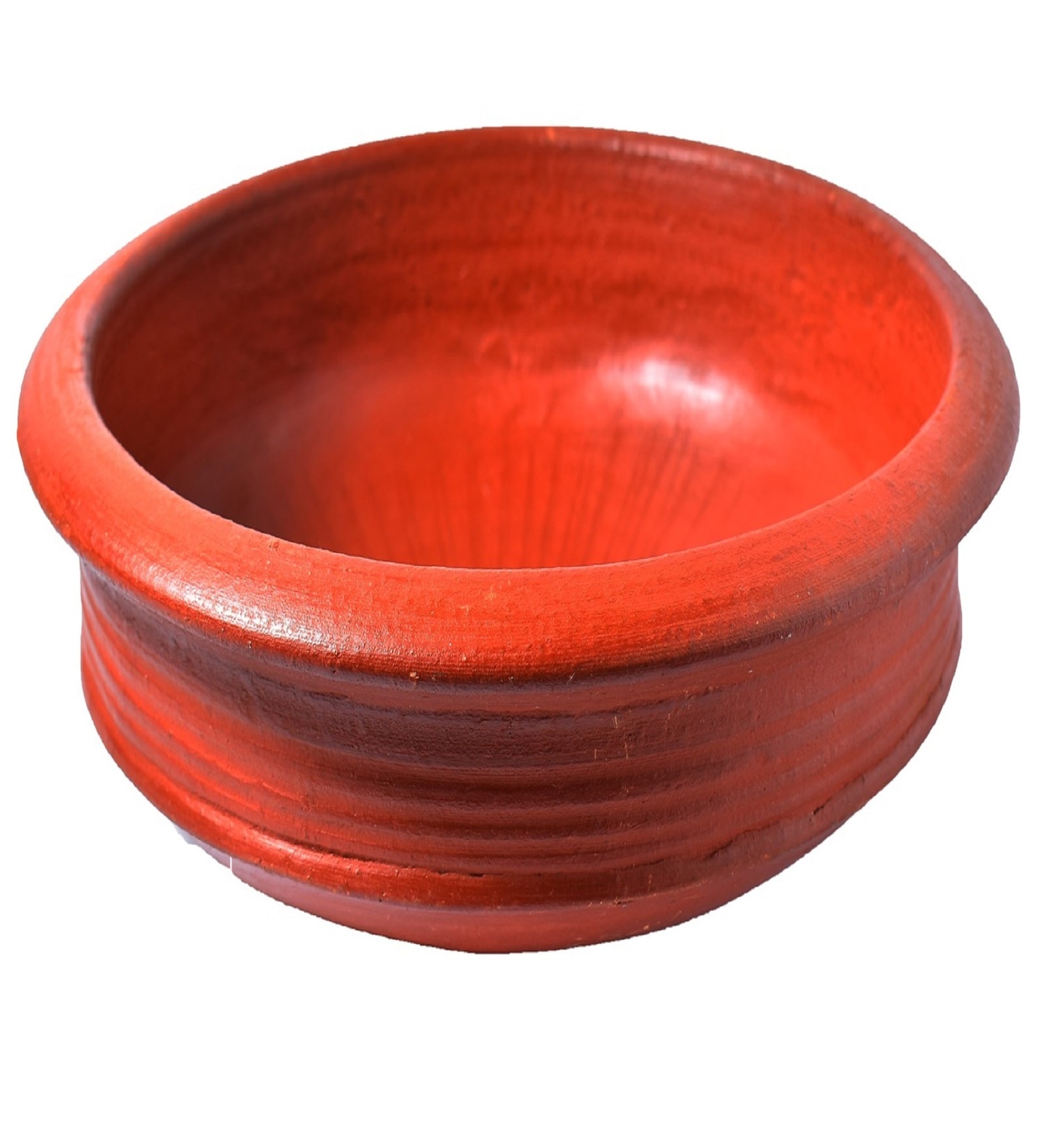Buy Earthy Handmade Orange Clay Cooking Pot at 13% OFF by Frills ...