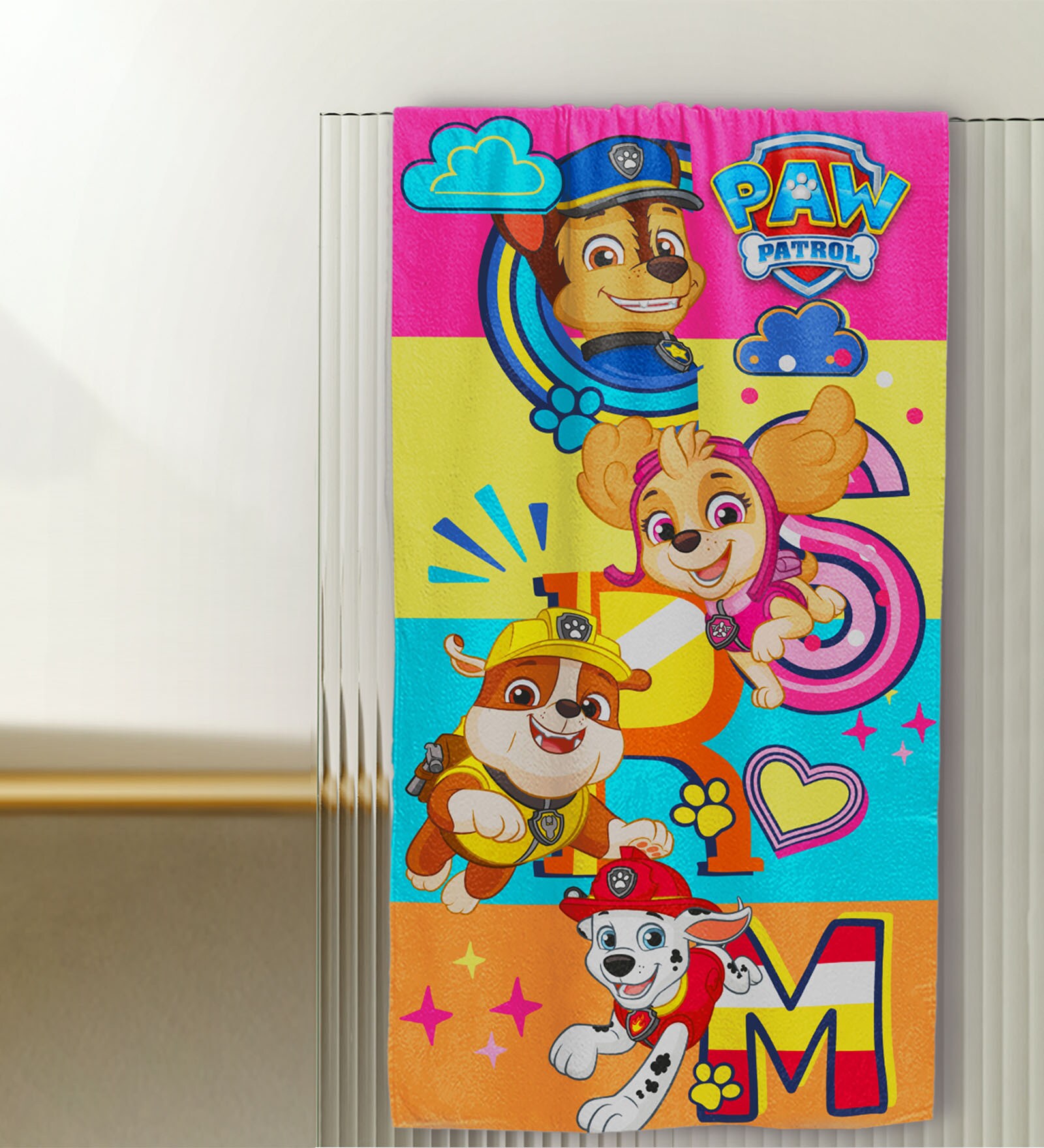 Buy Orange Paw Patrol Cotton 47 x 24 Inch Kids Towel 1 Pc By Sassoon ...