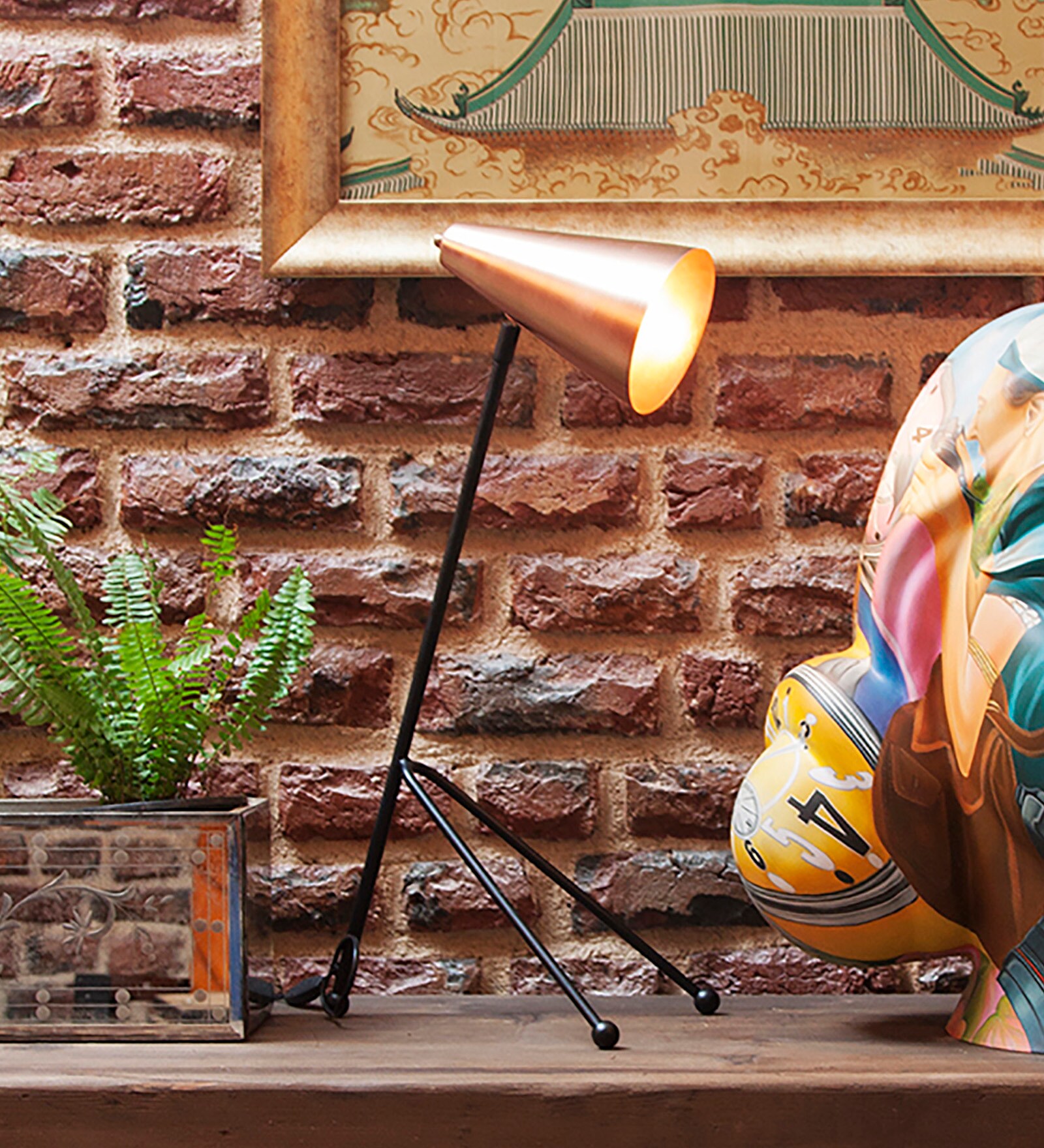 Buy Copper Iron Icosa Study Lamps by Orange Tree Online - Study Lamps ...