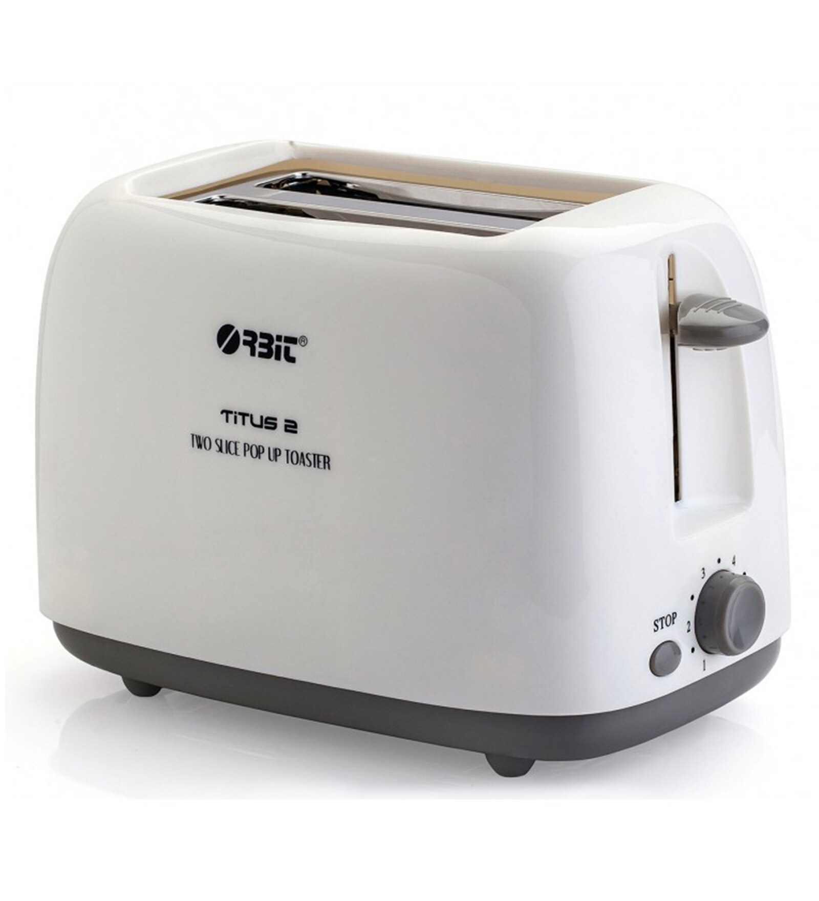 Buy Orbit Black ABS Plastic Titus 2 Slice Pop Up Toaster Online ...