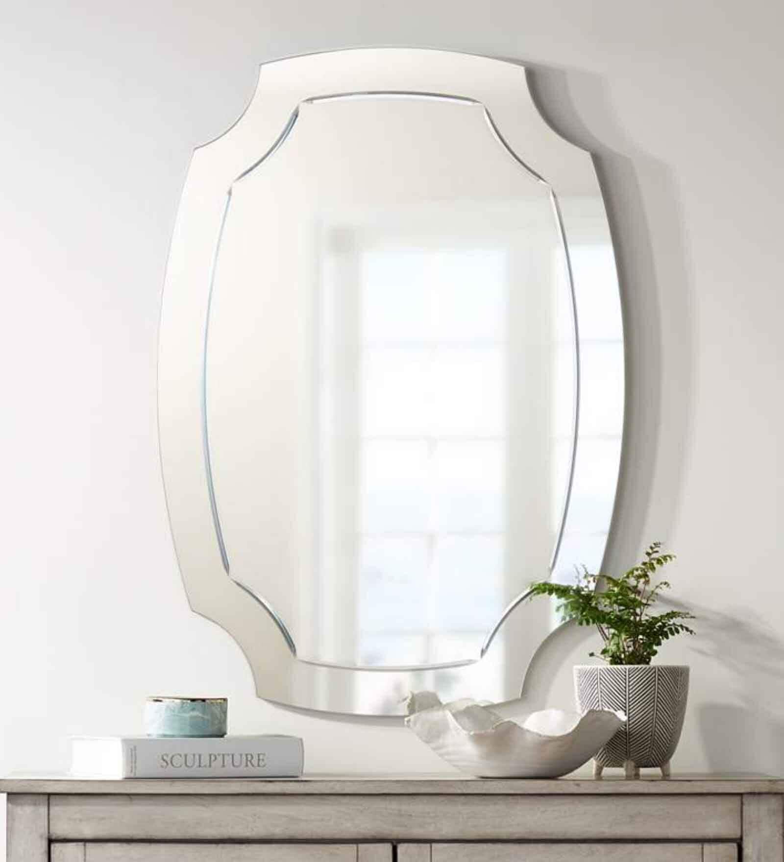 Buy Oria Black MDF Decorative Mirror at 27% OFF by Mirrorwalla | Pepperfry