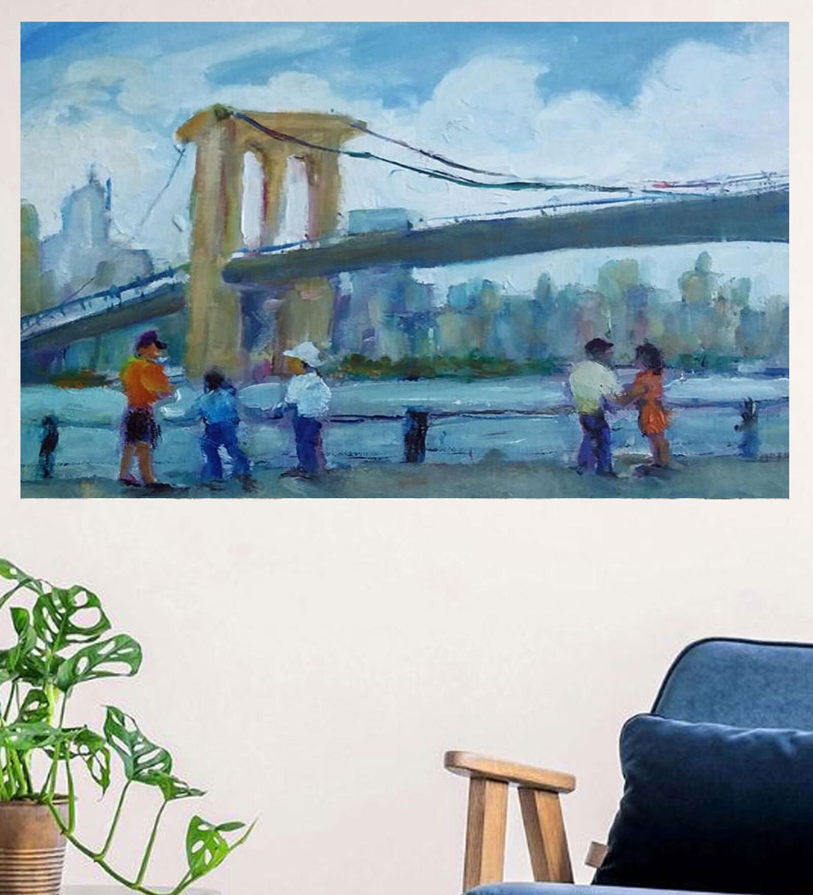 Buy Original Handmade Serenic Childhood Oil Painting On Canvas at 33% ...