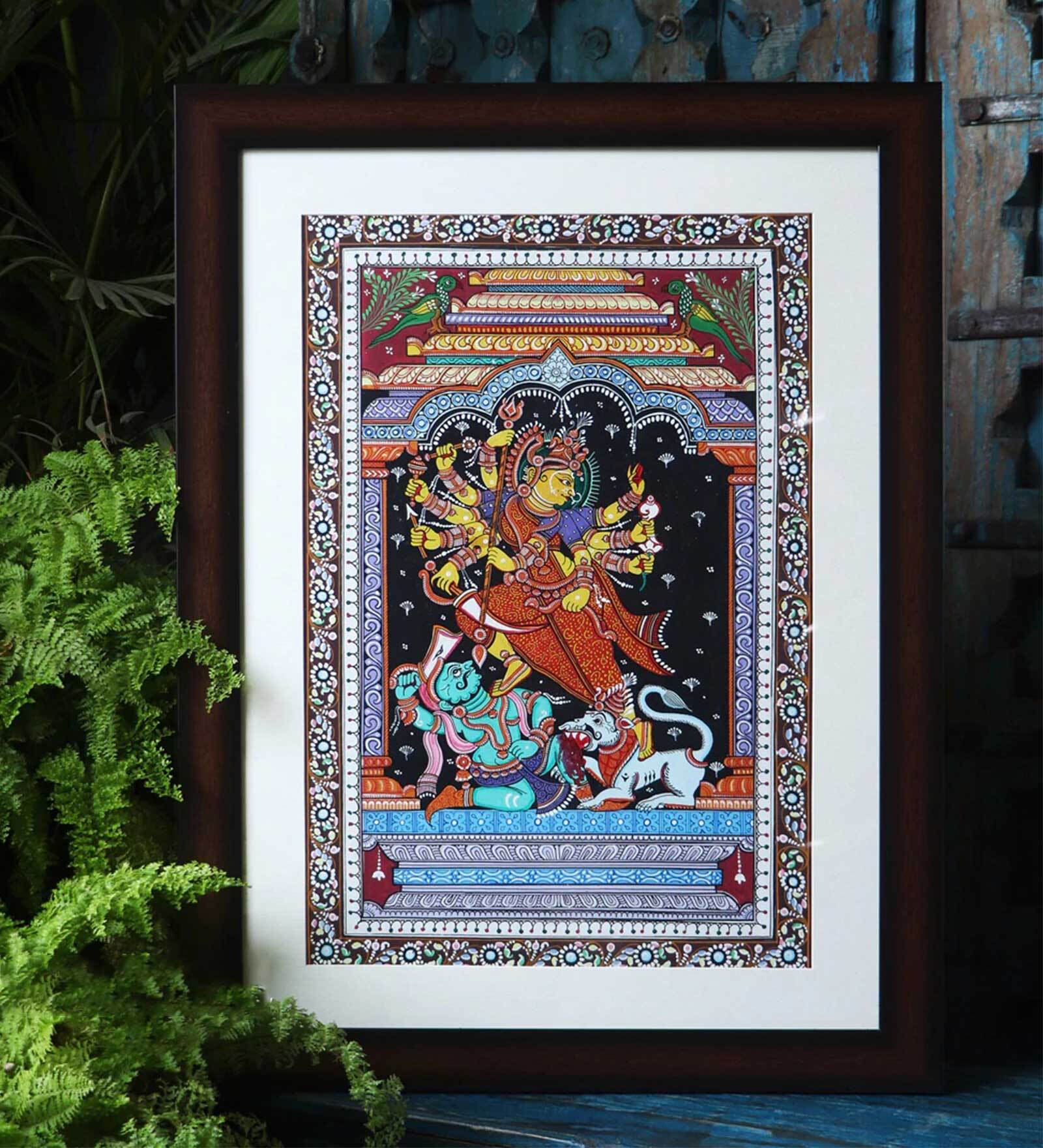 Buy Original Patachitra Painting Durga By Yellow Verandah at 33% OFF by ...
