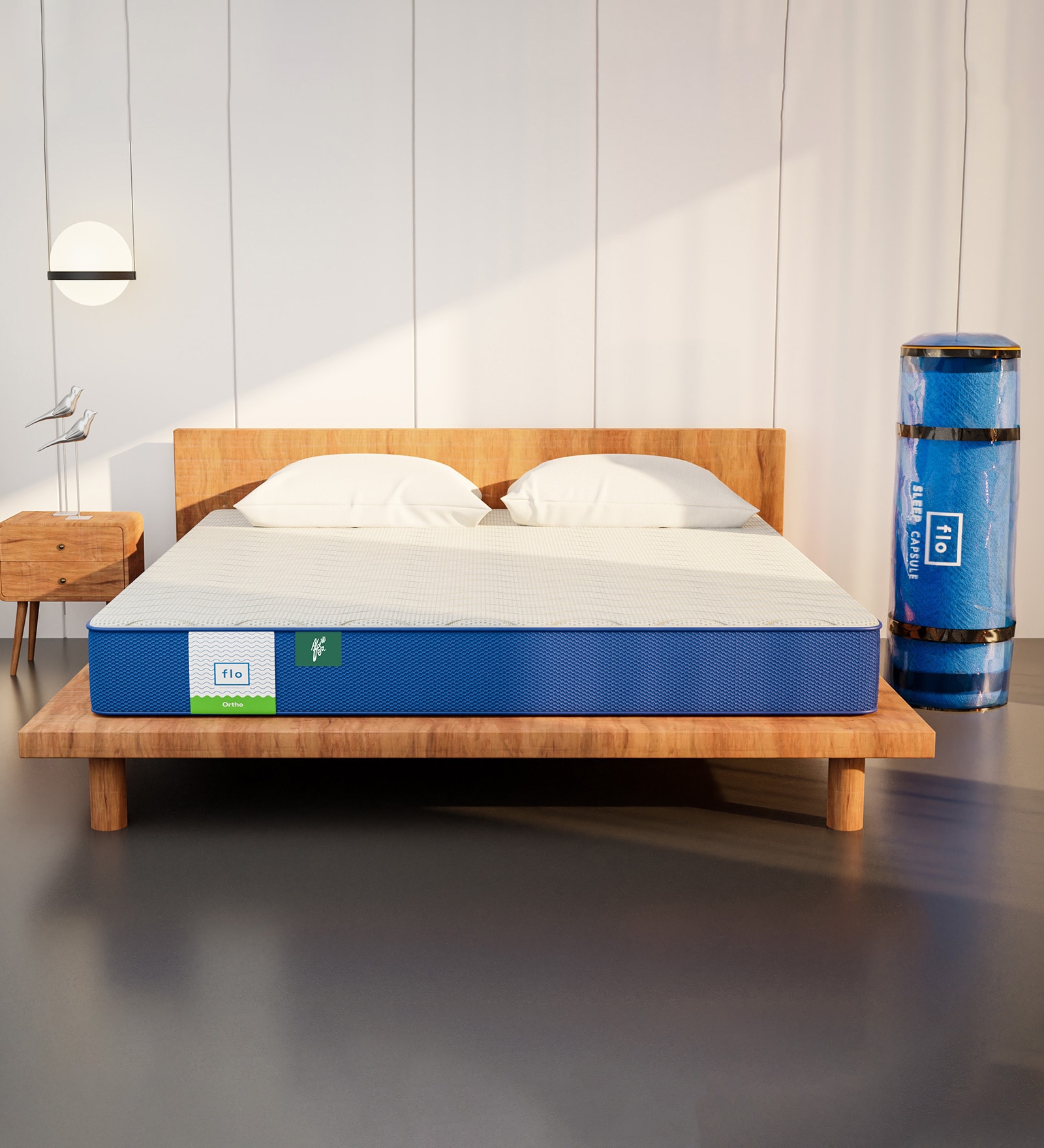 Buy Ortho 8 Inch HR Foam Orthopedic Mattress In Queen Size with Our Aloe Vera Infused Material ...