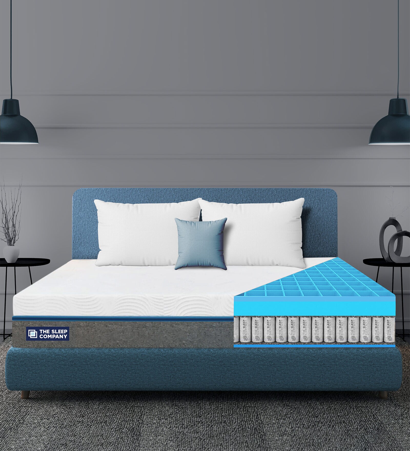 Buy Ortho Hybrid SmartGrid 10 inch HR Foam Single Mattress with Grid ...