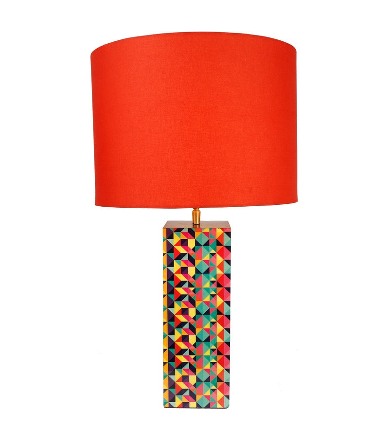 Orange Glass Base Lamps