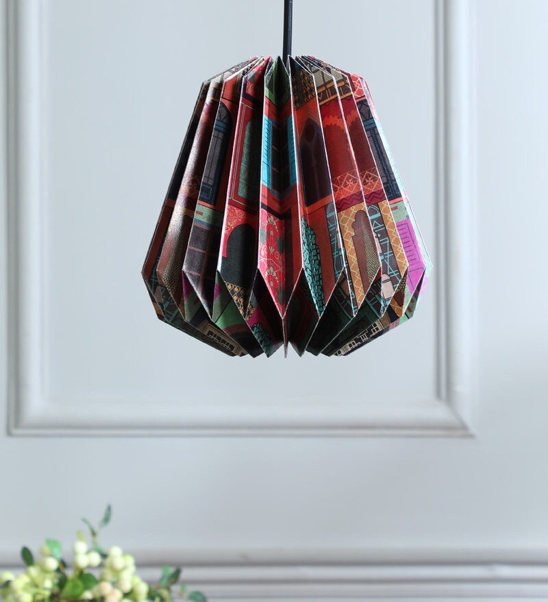 Buy Orange Paper Decorative Hanging Lights by India Circus by Krsnaa ...