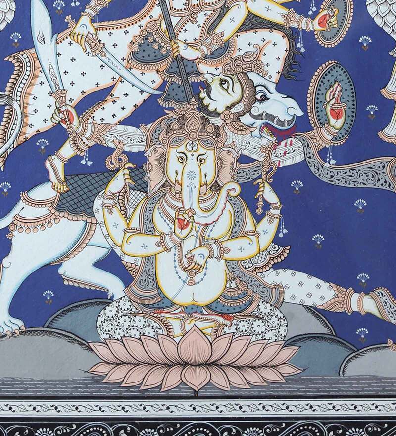 Buy Original Patachitra Painting Durga By Yellow Verandah Online ...