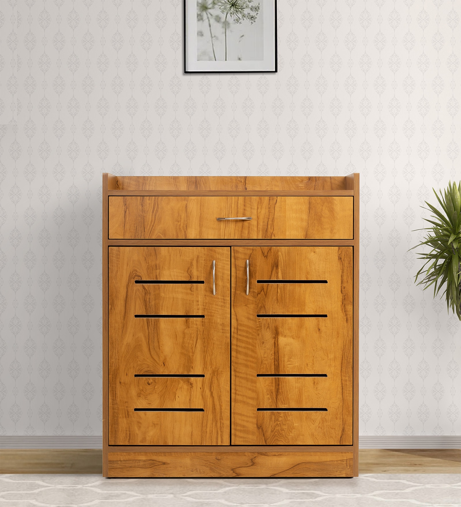 Buy Oslo Shoe Cabinet in Tan Matte Finish at 19% OFF by Solace Craft ...