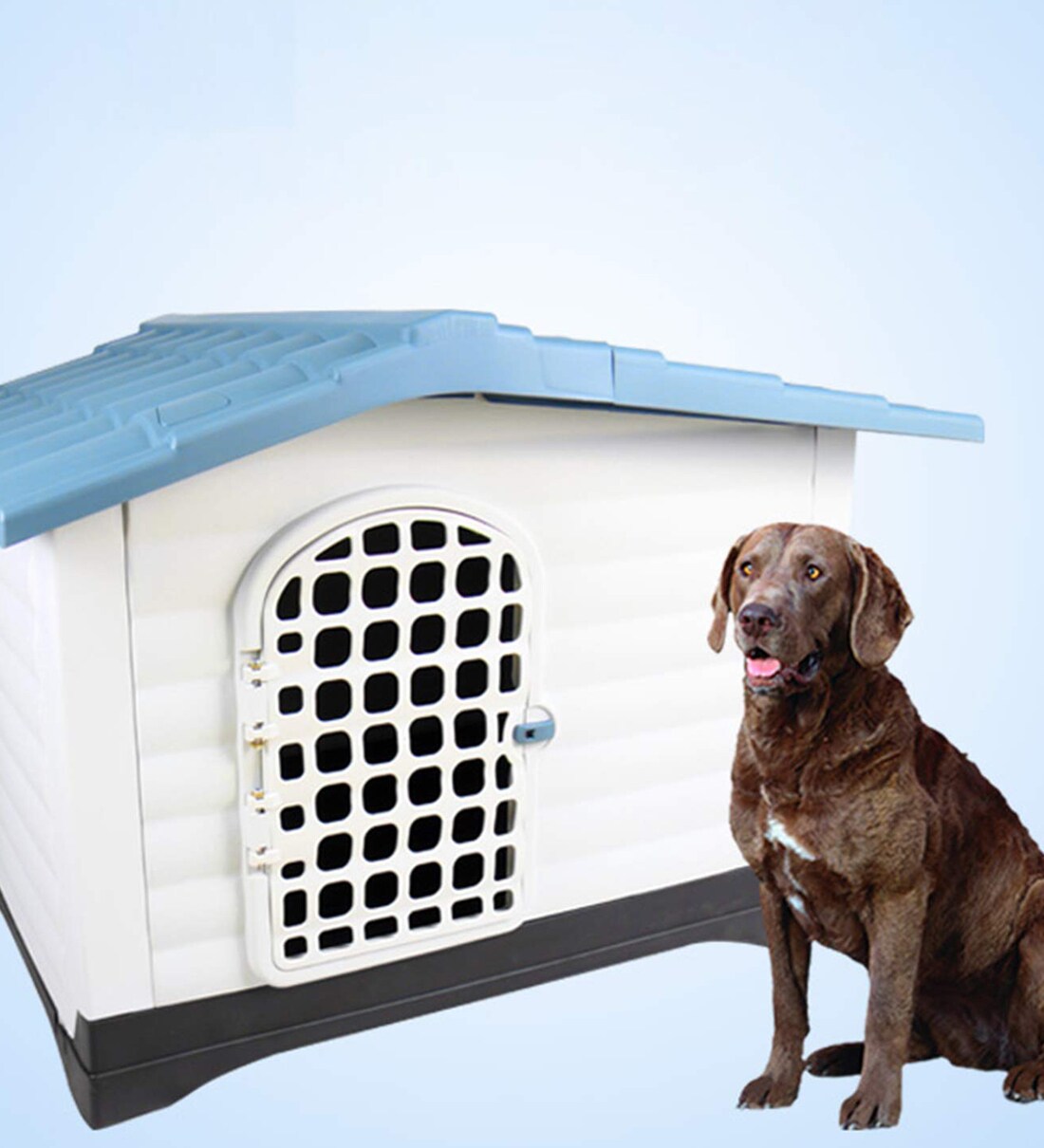 Buy Outdoor Winter Warm Plastic Dog House in White Colour By Emily Pets ...