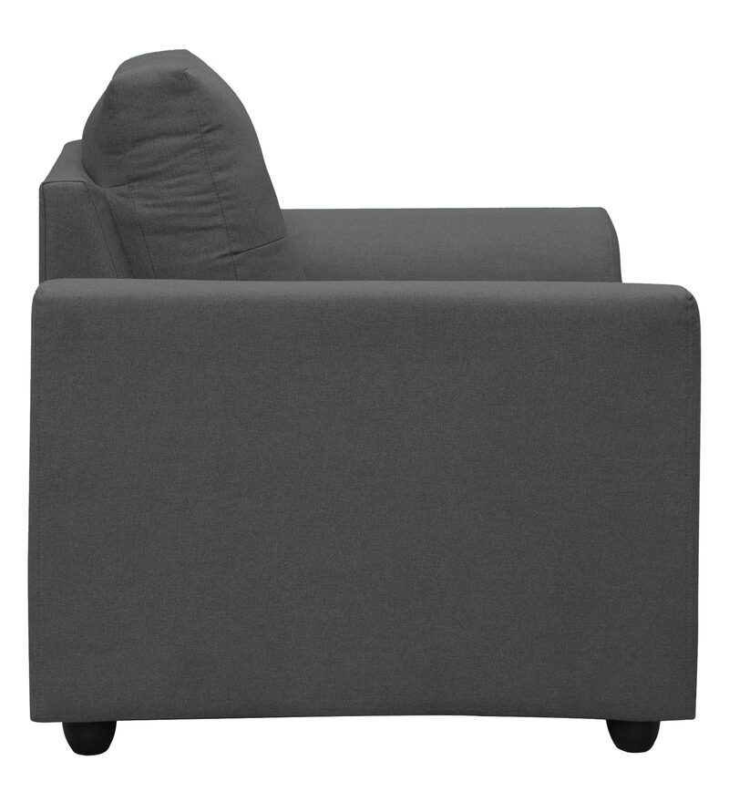 Buy Oxnard Fabric 1 Seater Sofa in Charcoal Grey Colour Online - Lawson ...