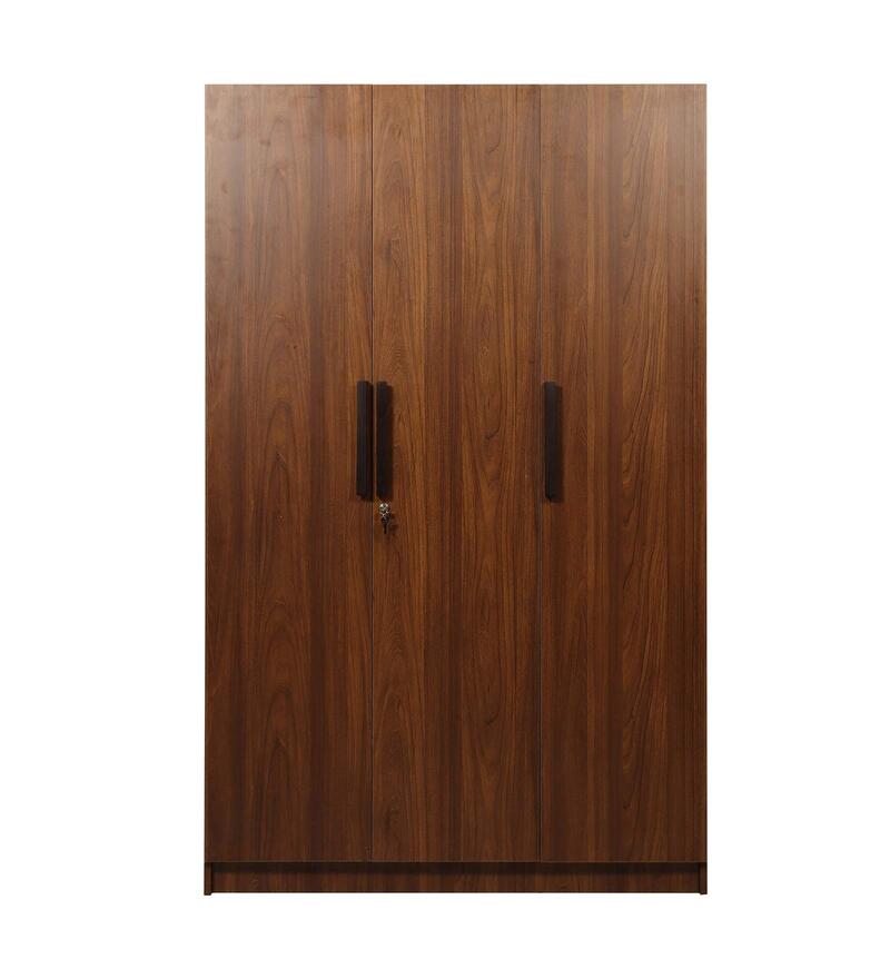 Buy Ozone 3 Door Wardrobe in Teak Finish Finish Online - 3 Door ...