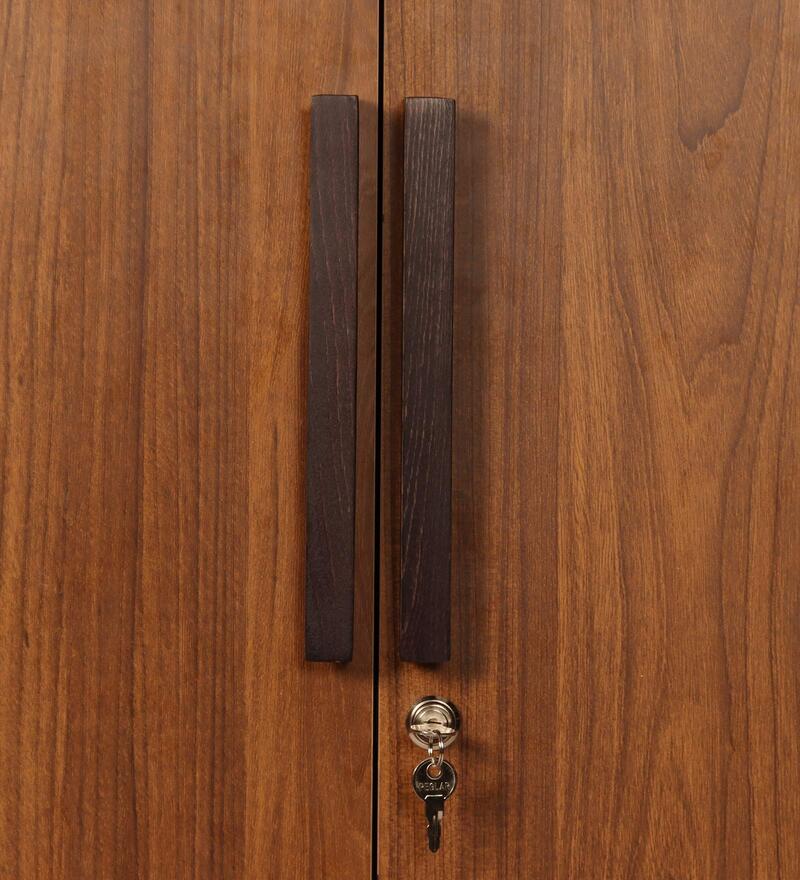 Buy Ozone 3 Door Wardrobe in Teak Finish Finish Online - 3 Door ...