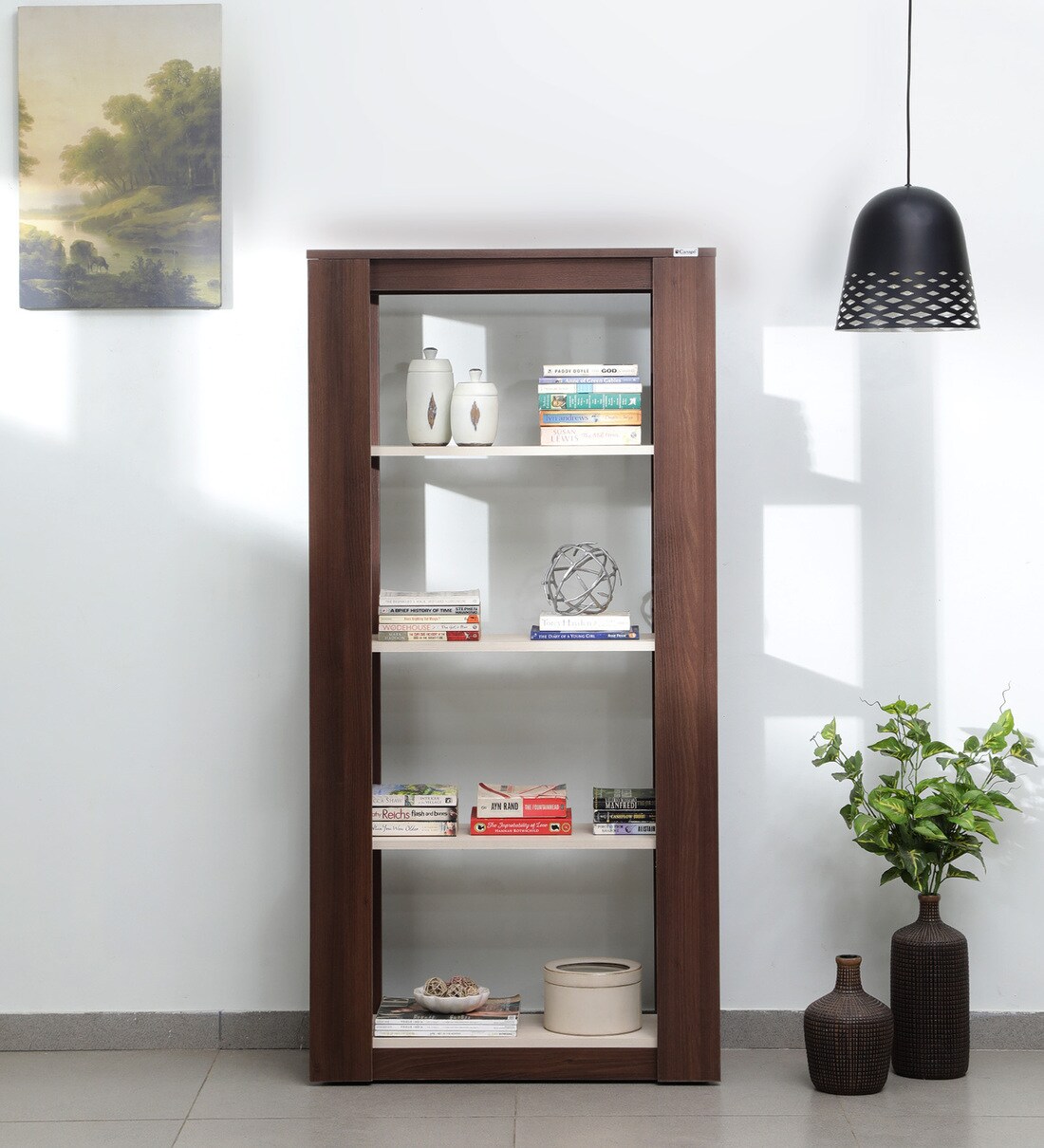 Buy Pamir 4 Tier Book Shelf In Dark and Light Acacia Finish at 52% OFF ...