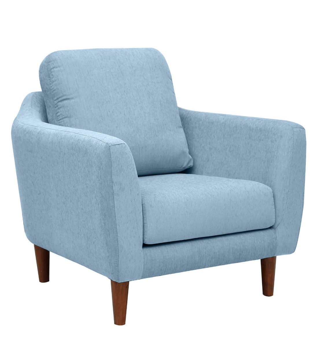 Buy Panache 1 Seater Sofa In Ice Blue Colour By Vittoria Online - Mid ...