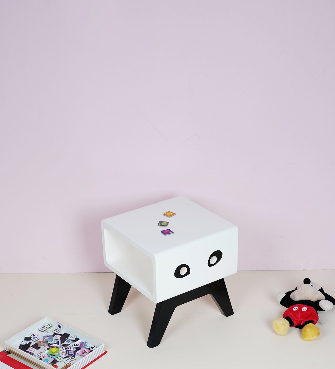 Buy Panda Stool In White Colour By Pinch Of Pretty Online - Kids Stools ...
