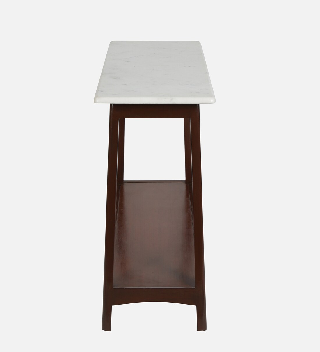 Buy Parker Solid Wood Console Table in Natural Teak Wood Finish by ...