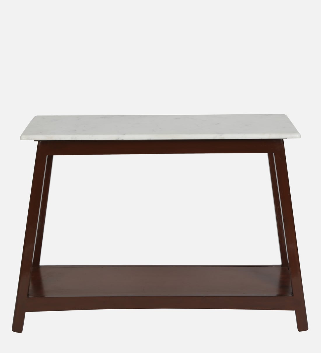 Buy Parker Solid Wood Console Table in Natural Teak Wood Finish by ...
