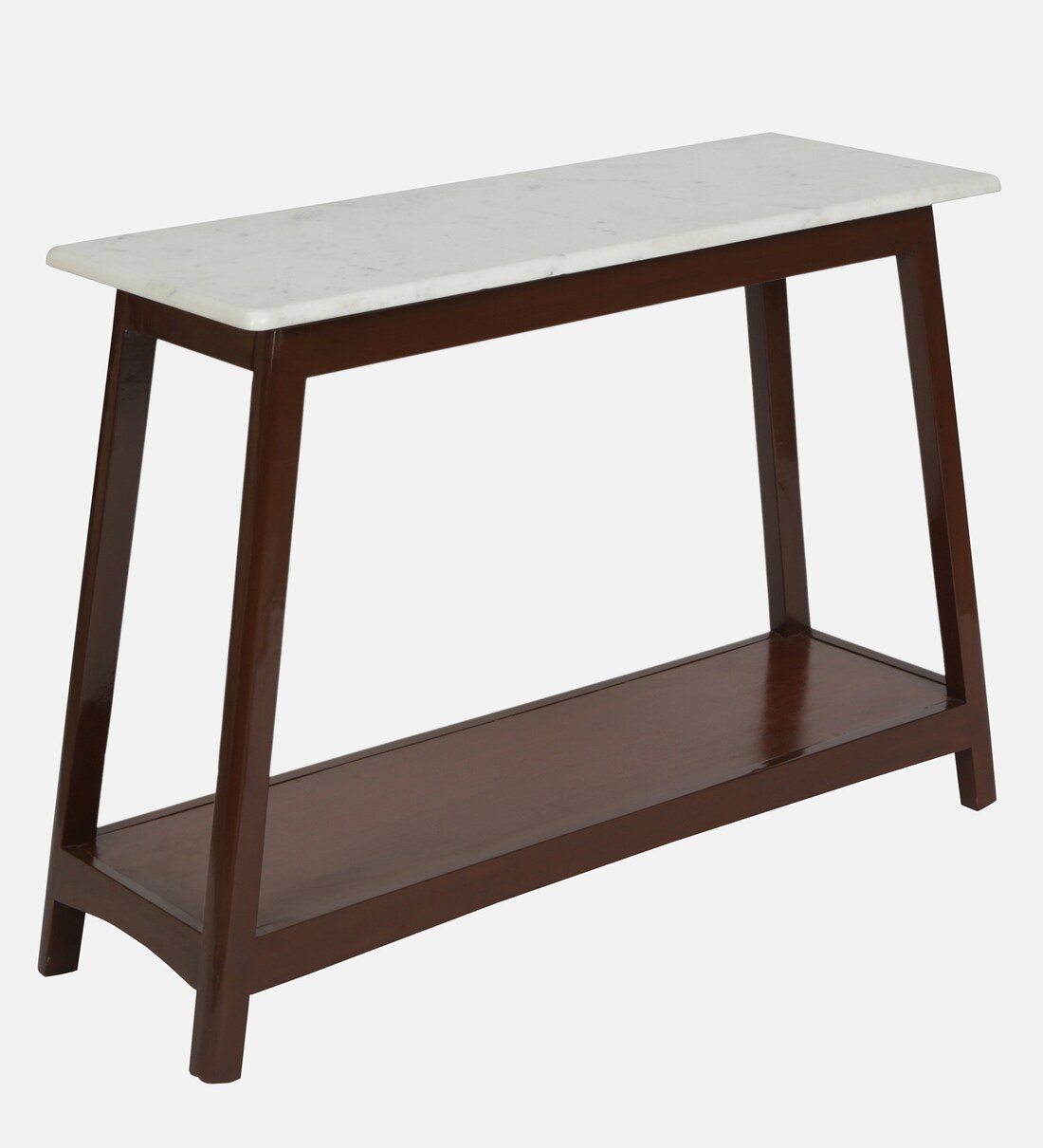 Buy Parker Solid Wood Console Table in Natural Teak Wood Finish by ...